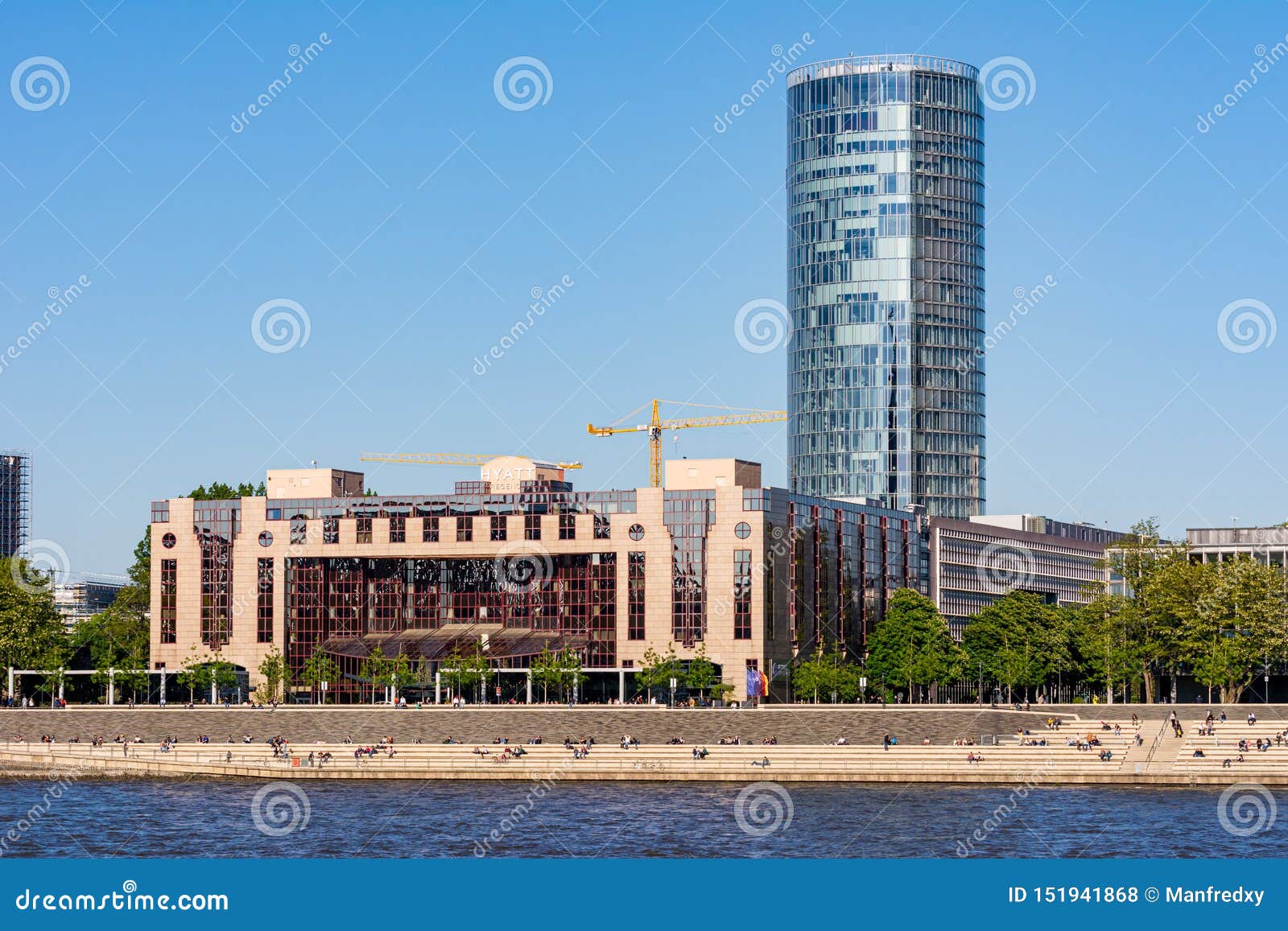 Triangle tower in Cologne editorial stock photo. Image of skyscraper ...