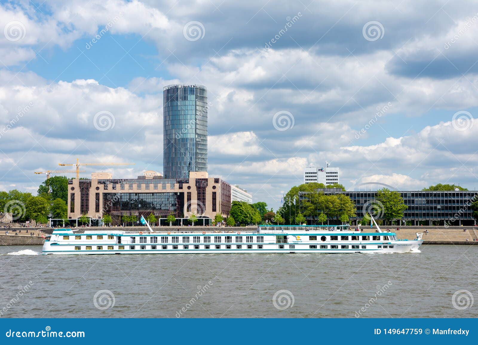 Triangle tower in Cologne editorial stock image. Image of tourism ...