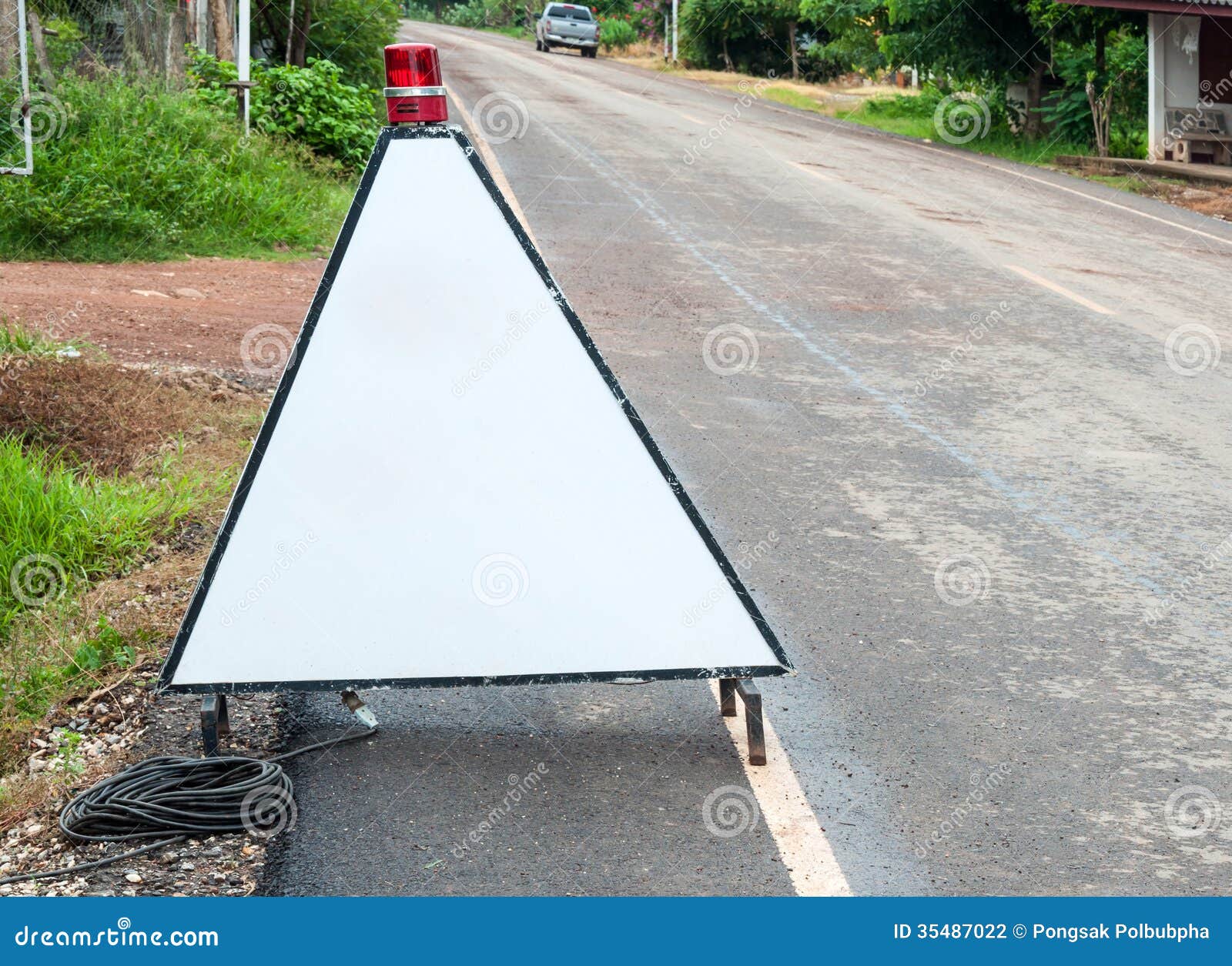 Triangle traffic stand stock photo. Image of element - 35487022