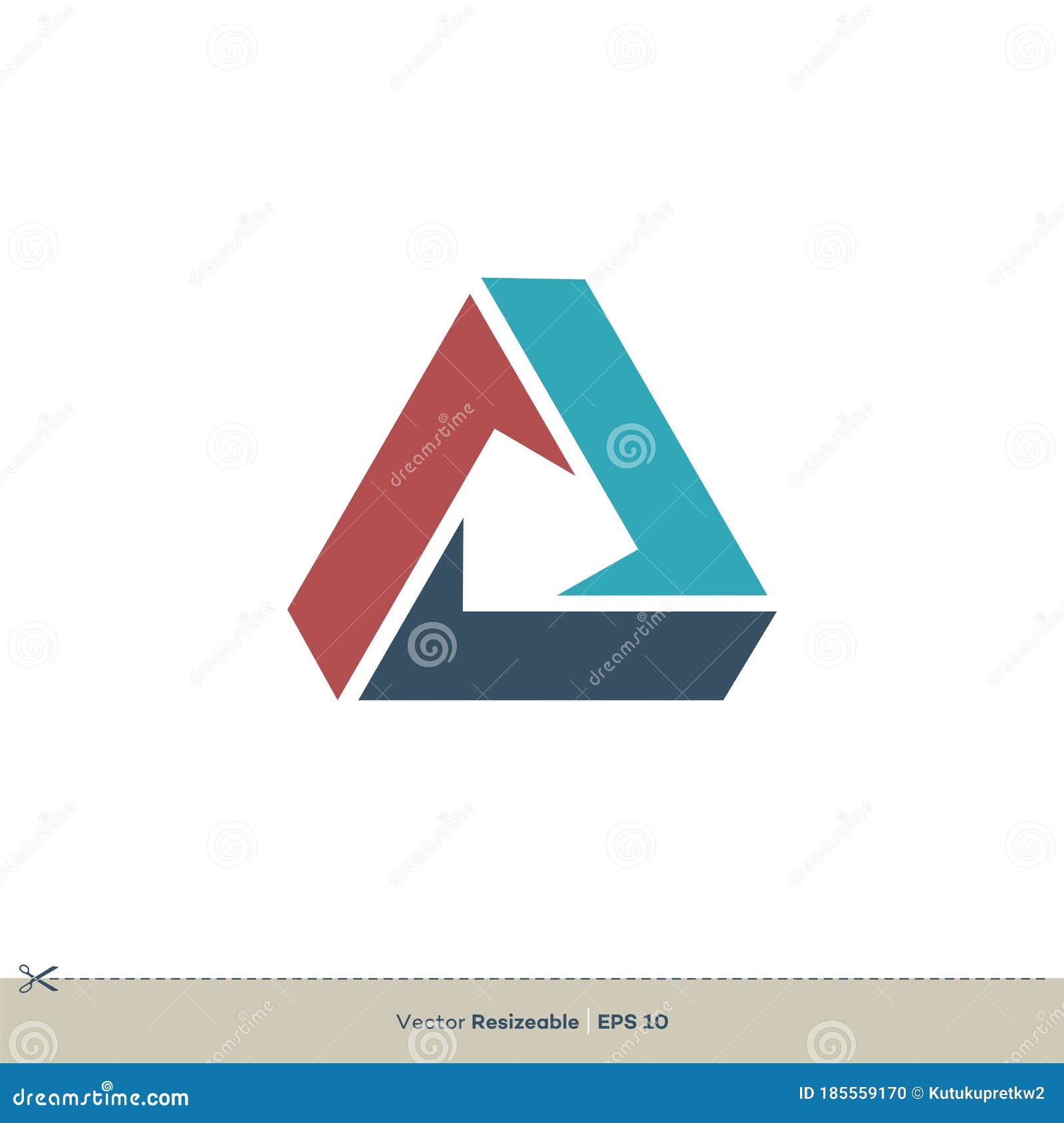 Triangle Trinity Vector Logo Template Illustration Design. Vector EPS ...