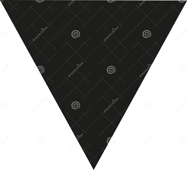 Triangle upside down stock vector. Illustration of abstract - 107204108
