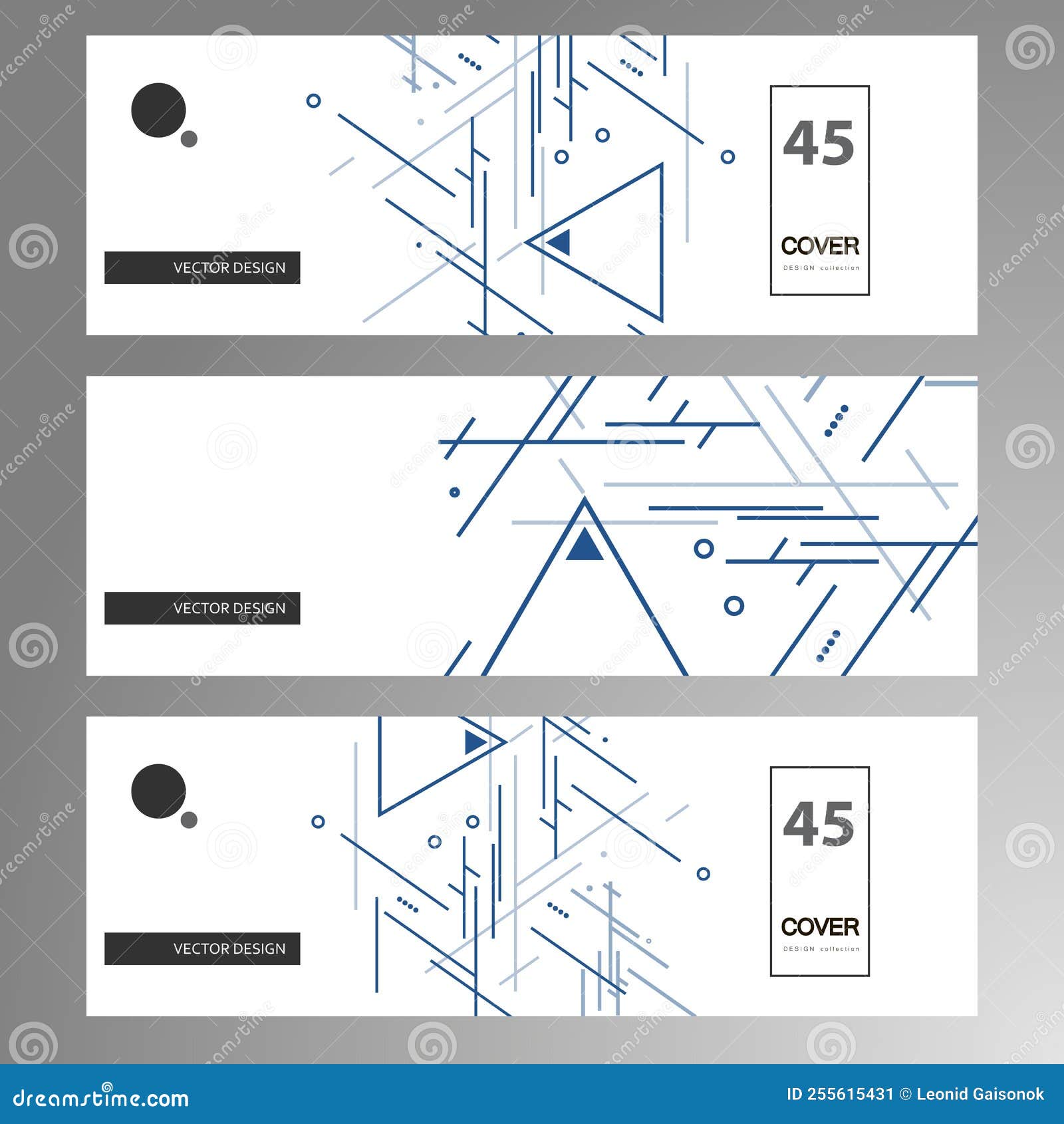 Triangle Vector Abstract Background. Geometric Lines Minimal Layout ...