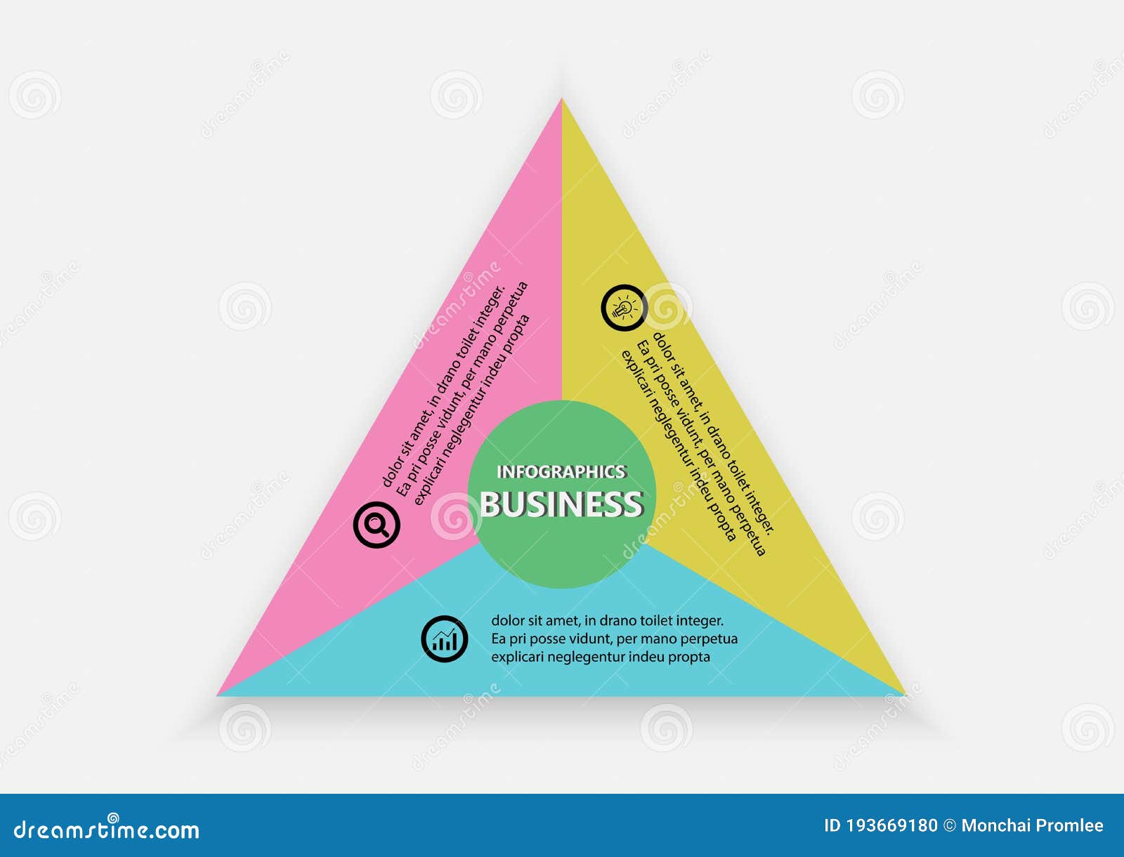 Triangle Vector Design Template Icon for Illustration. Planning Design ...