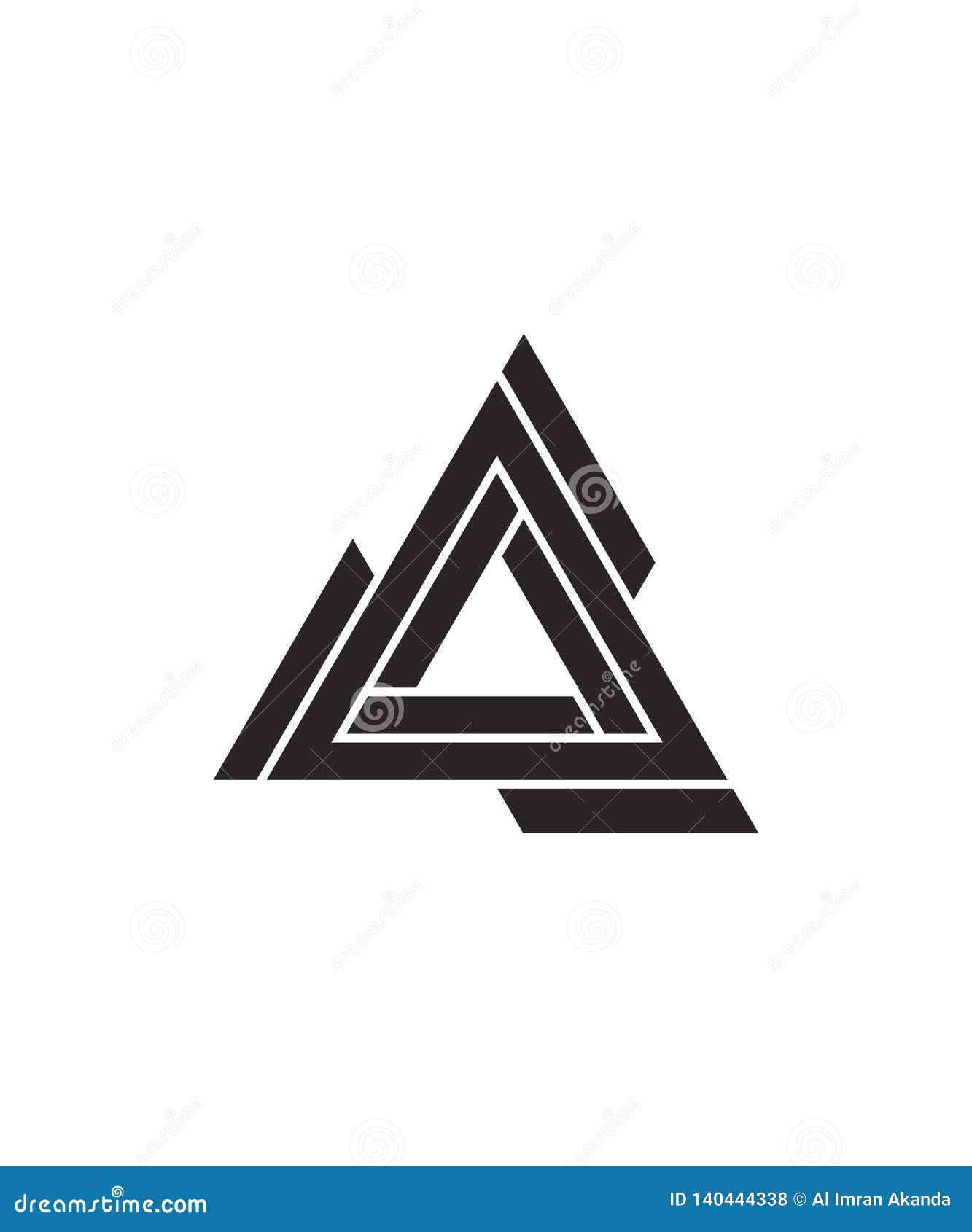 Triangle Alpha Vector Logo Design Stock Vector - Illustration of ...