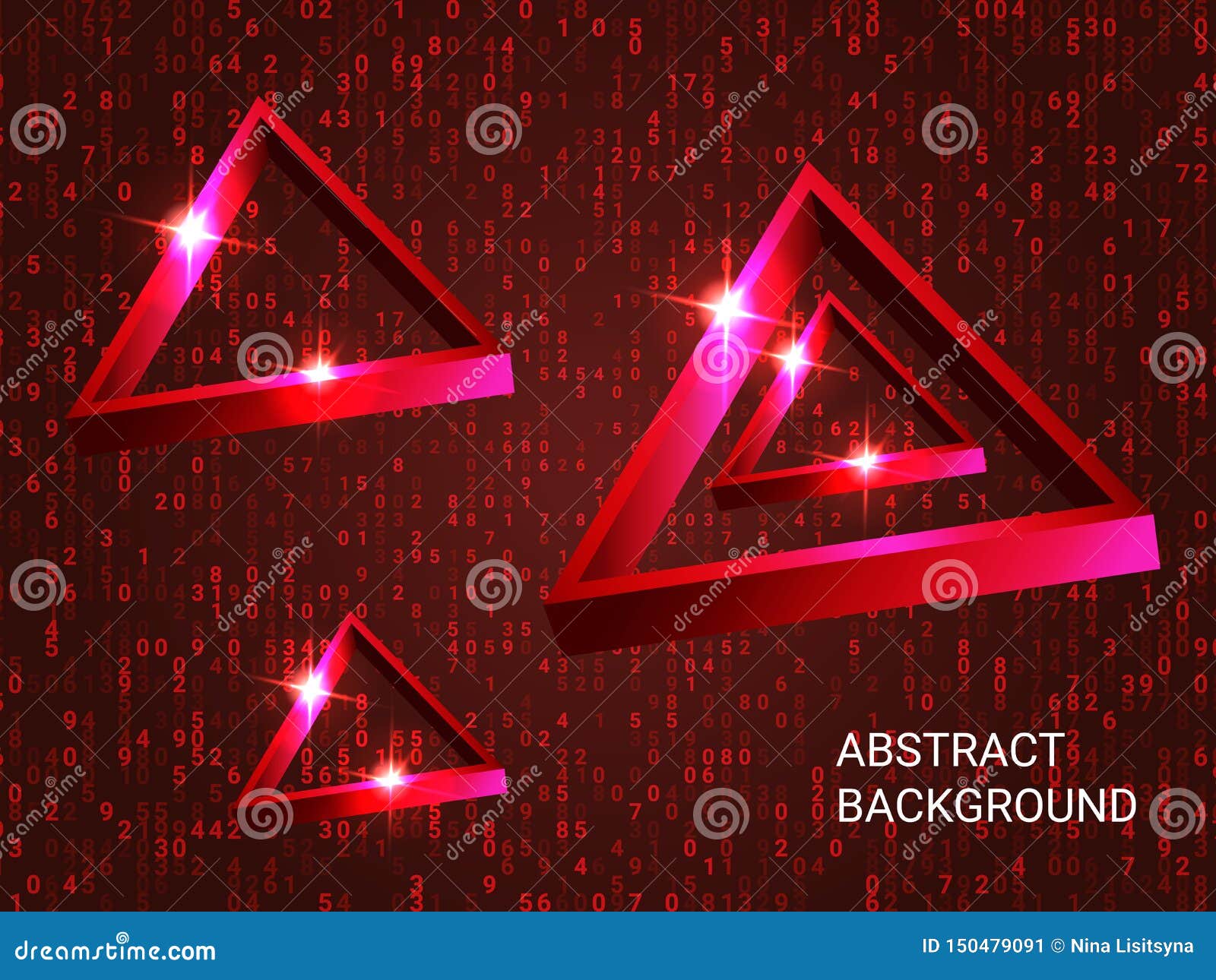Triangle Volume Sparkle On Background. Vector Illustration ...