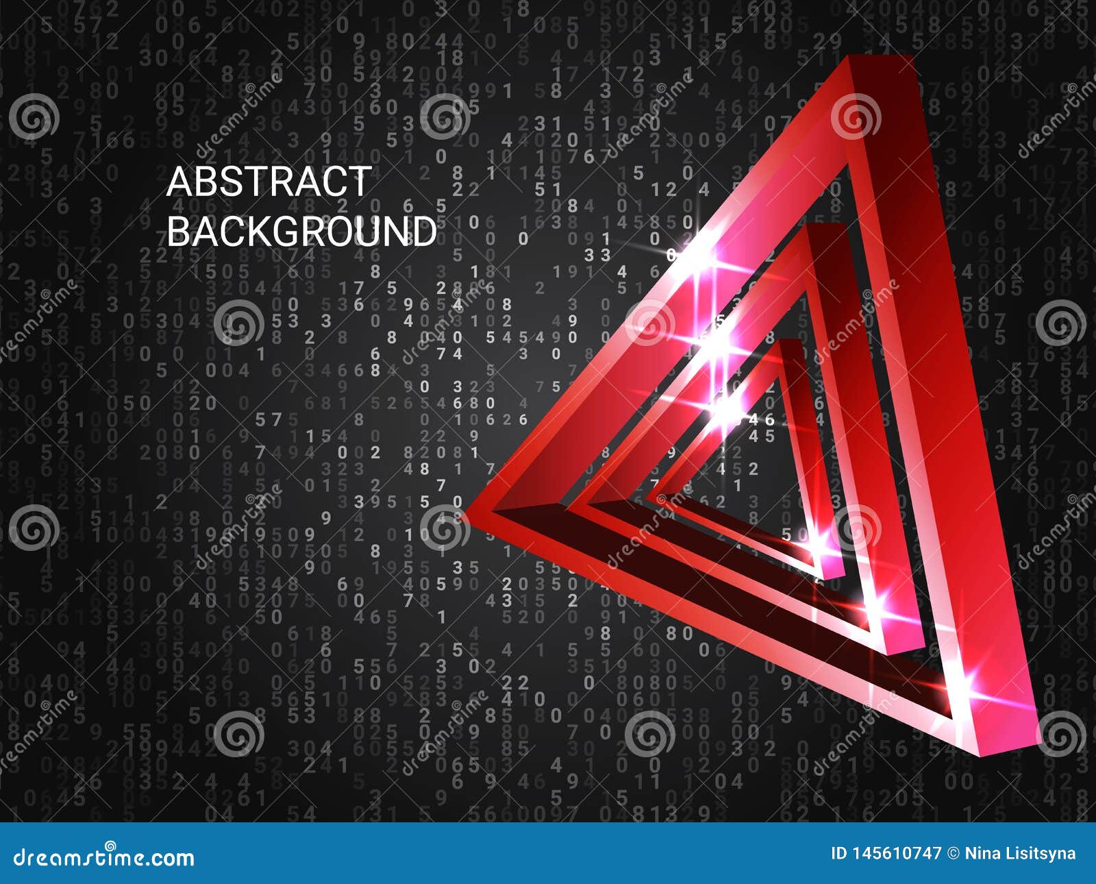 Triangle Volume Sparkle on Background. Stock Vector - Illustration of ...