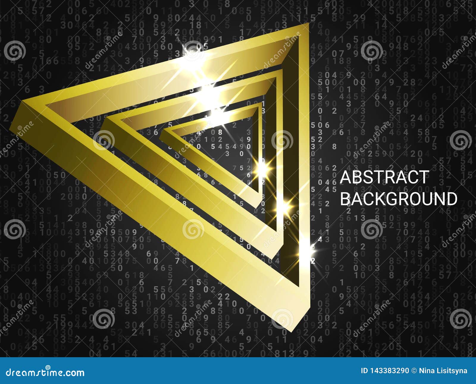 Triangle Volume Sparkle on Background Stock Vector - Illustration of ...