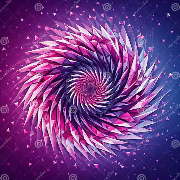 Triangle Vortex a Vortex Design Created Using Triangles in Shade Stock ...