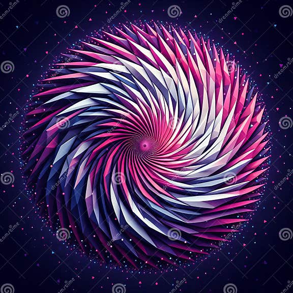 Triangle Vortex a Vortex Design Created Using Triangles in Shade Stock ...