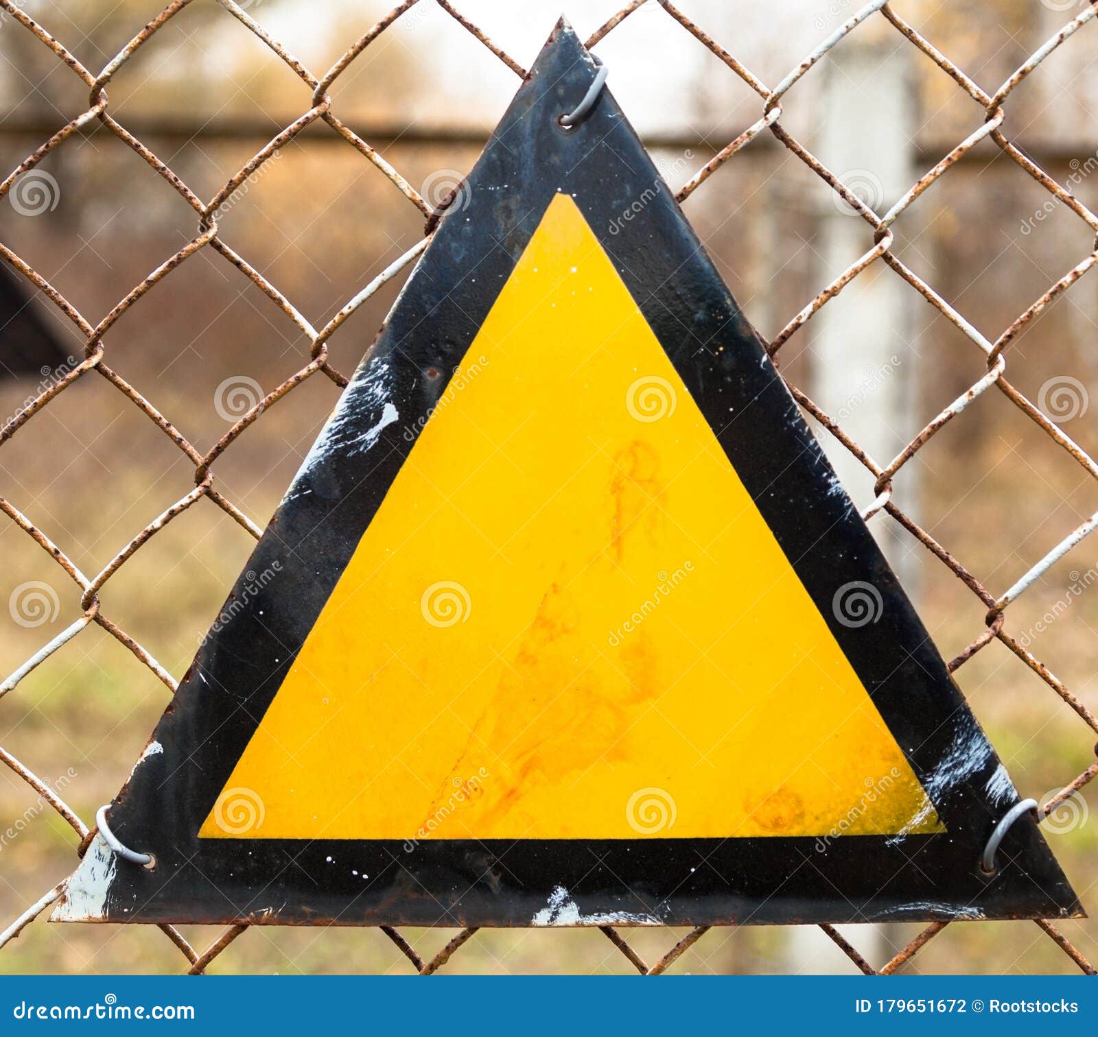 Triangle warning sign stock photo. Image of maintenance - 179651672