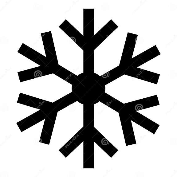 Triangle Warning Sign with Snowflake Symbol Isolate on White Background ...