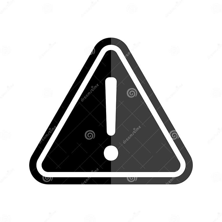 Triangle Warning Symbol. Exclamation Mark Icon. Hazard Caution Design ...