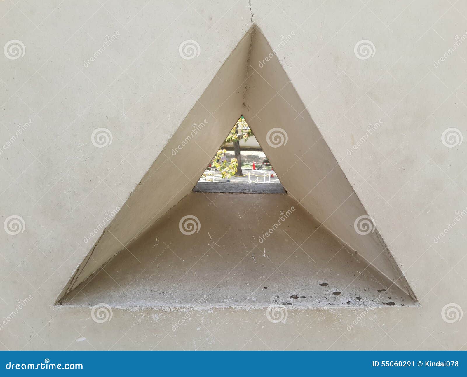 Triangle Window stock image. Image of wall, design, window - 55060291