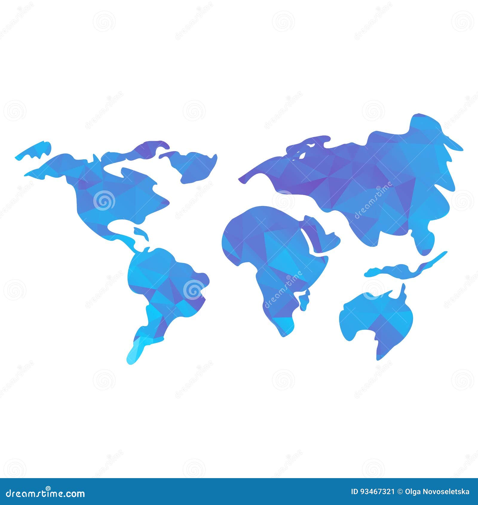 Triangle world map stock illustration. Illustration of backdrop - 93467321