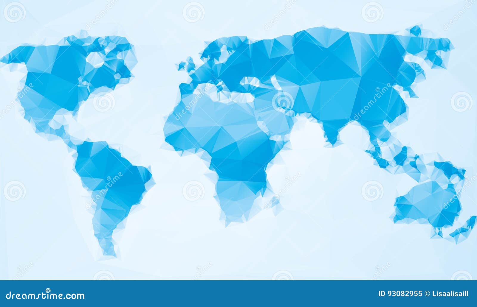 Triangle World Map Vector Illustration. Stylize World Map, Technology ...