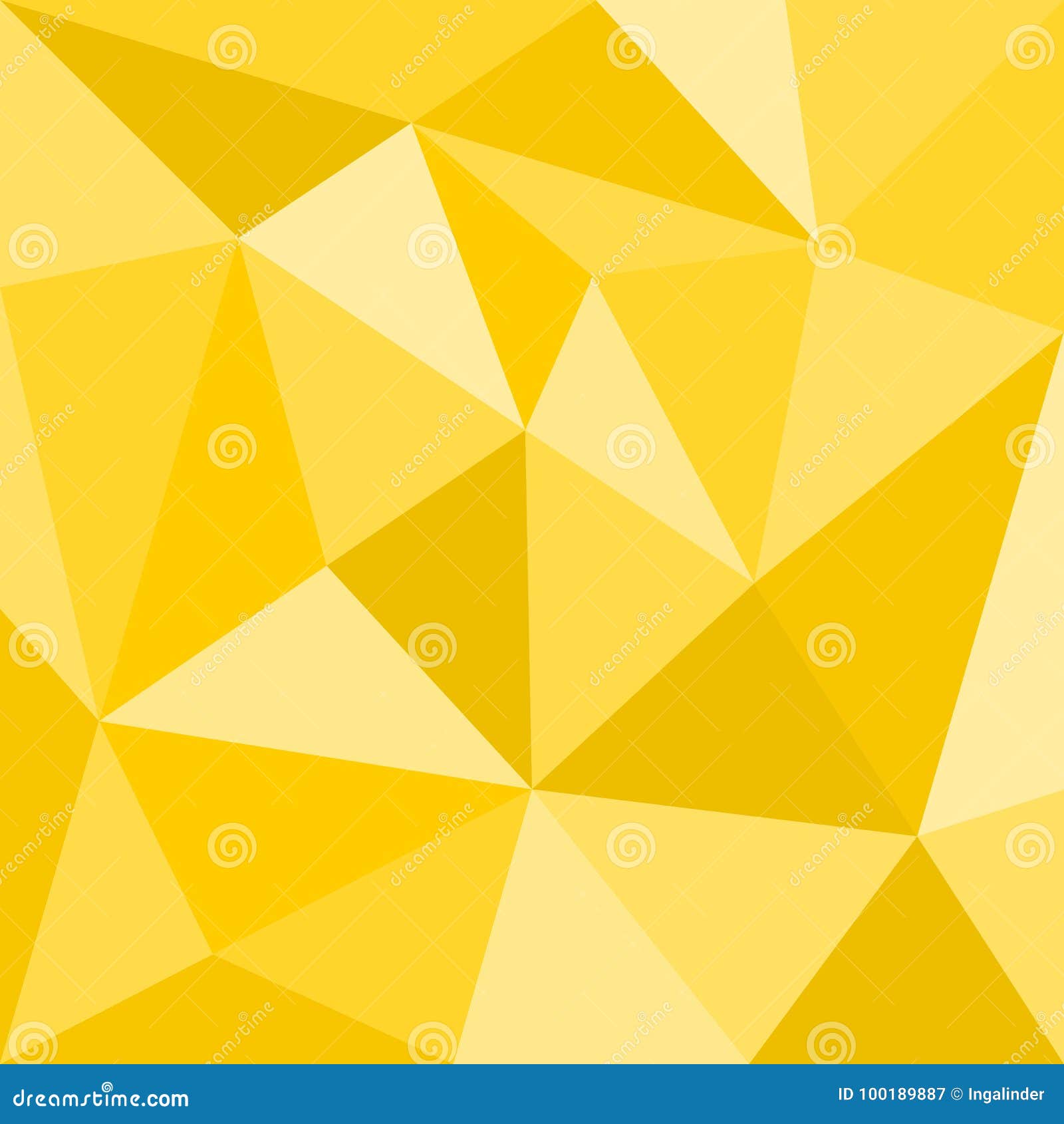Triangle Yellow Vector Background or Seamless Sunny Summer Pattern ...