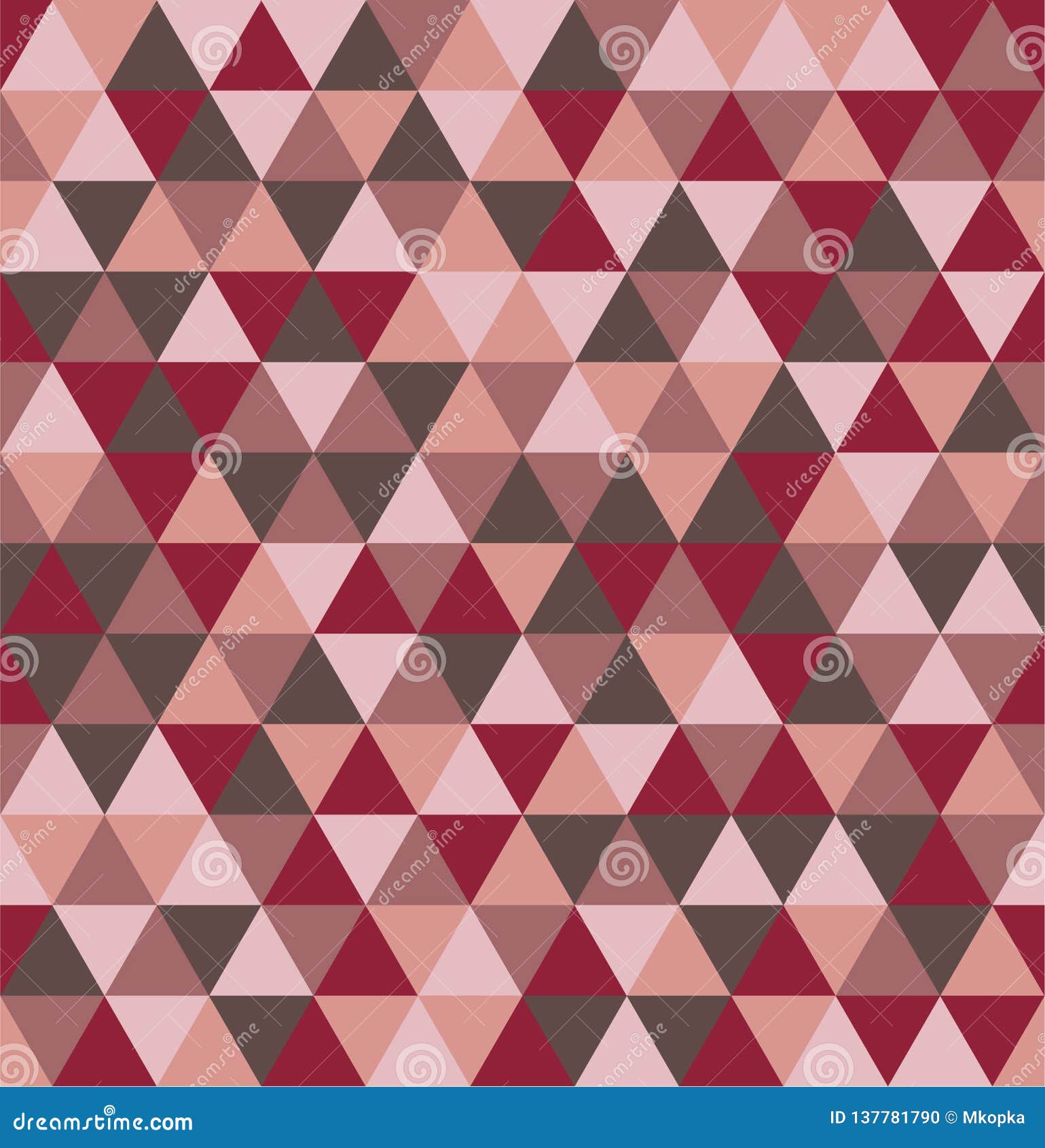 Retro Geometric Triangle Seamless Repeating Background Pattern in ...