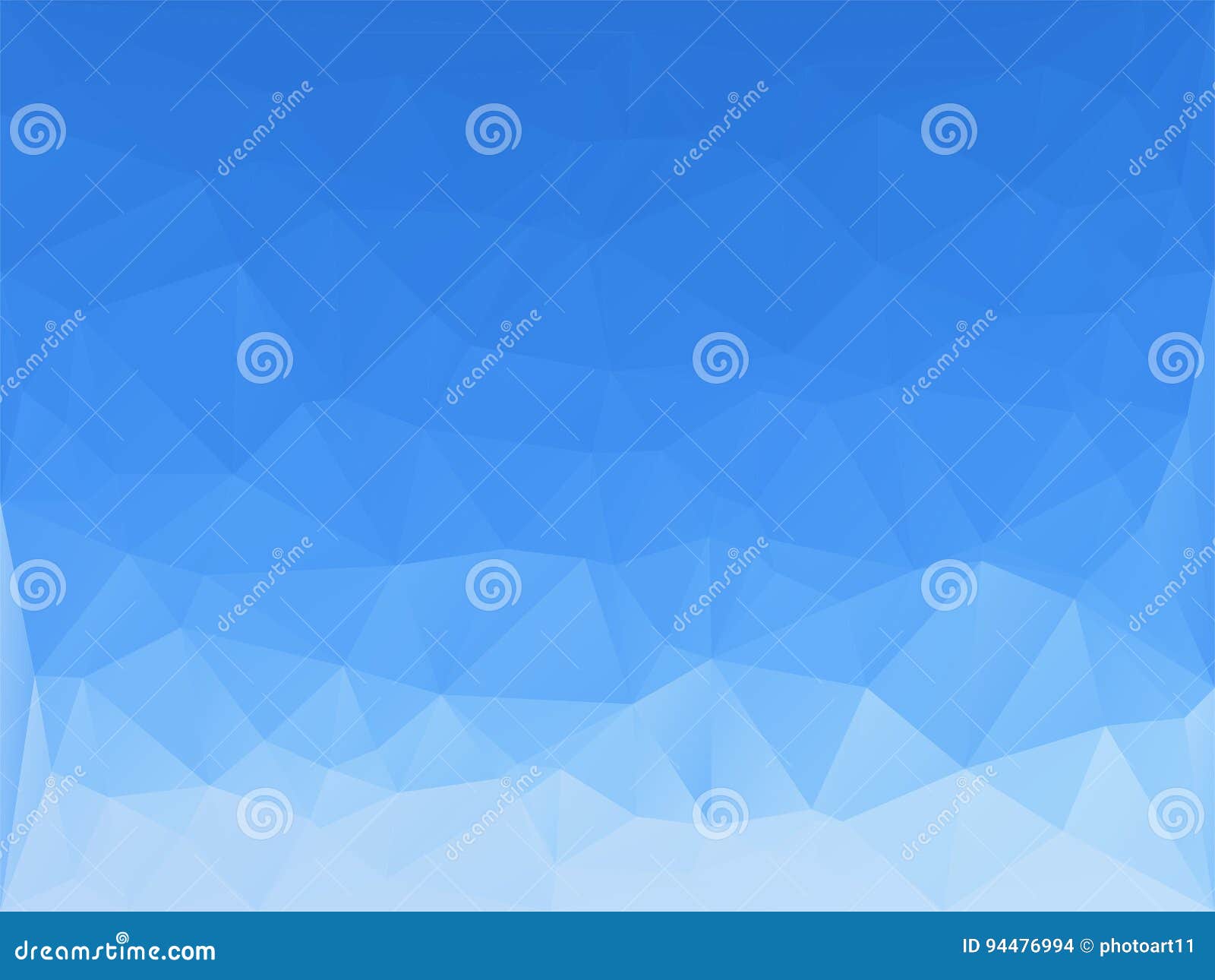 Triangles Abstract Background - Clear Blue Sky - Vector Stock Vector ...