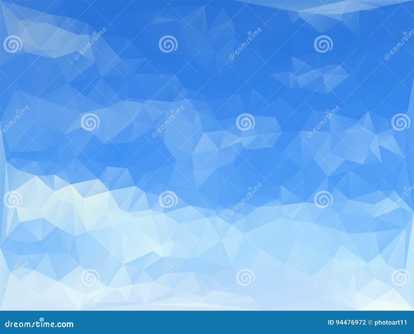 Triangles Abstract Background - Cloudy Blue Sky - Vector Stock Vector ...
