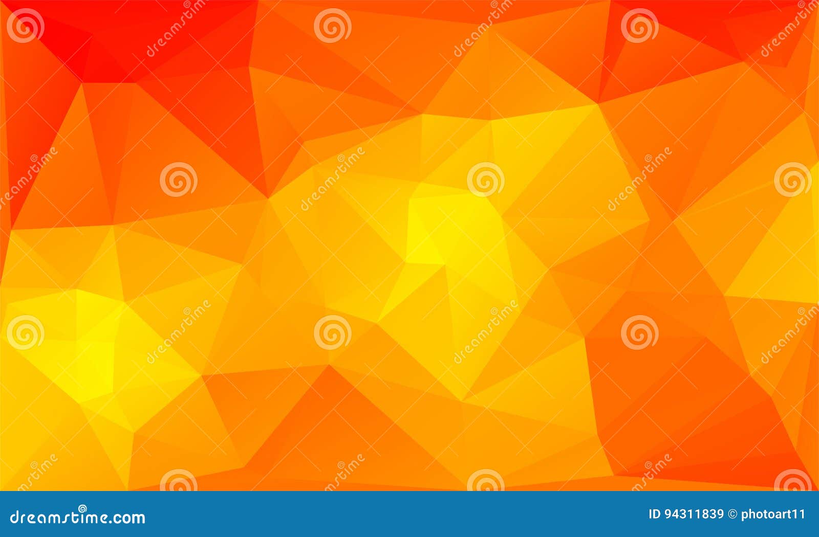 Triangles Abstract Background - Fiery Orange Stock Vector ...