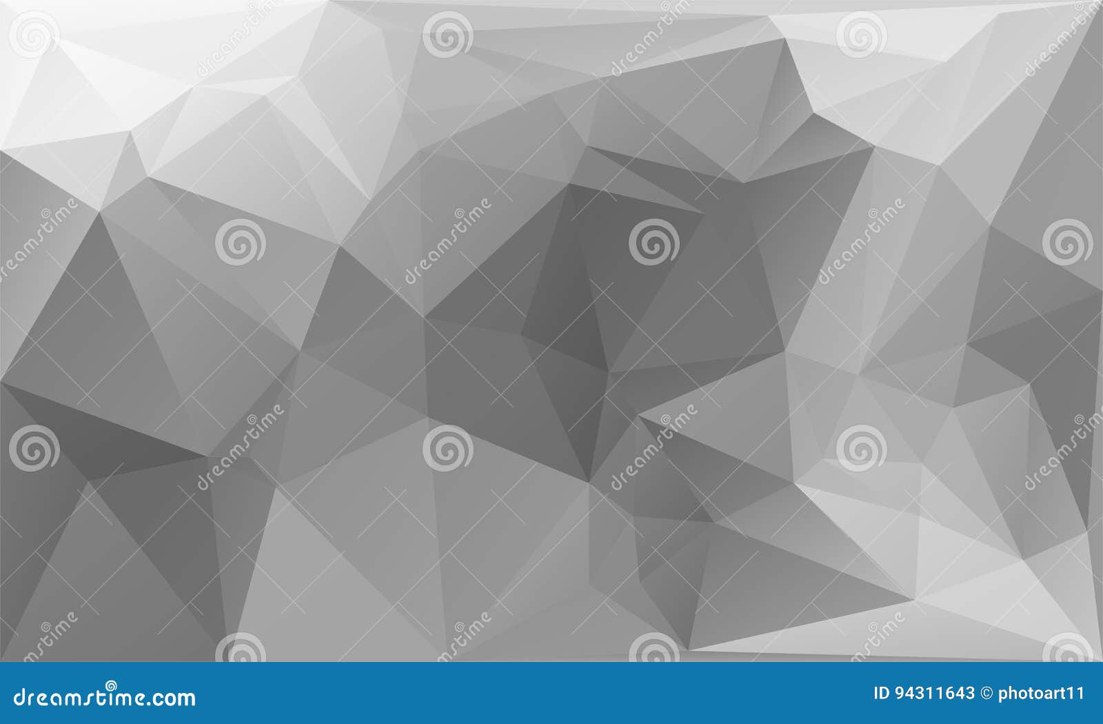 Triangles Abstract Background - Gray White Stock Vector - Illustration ...