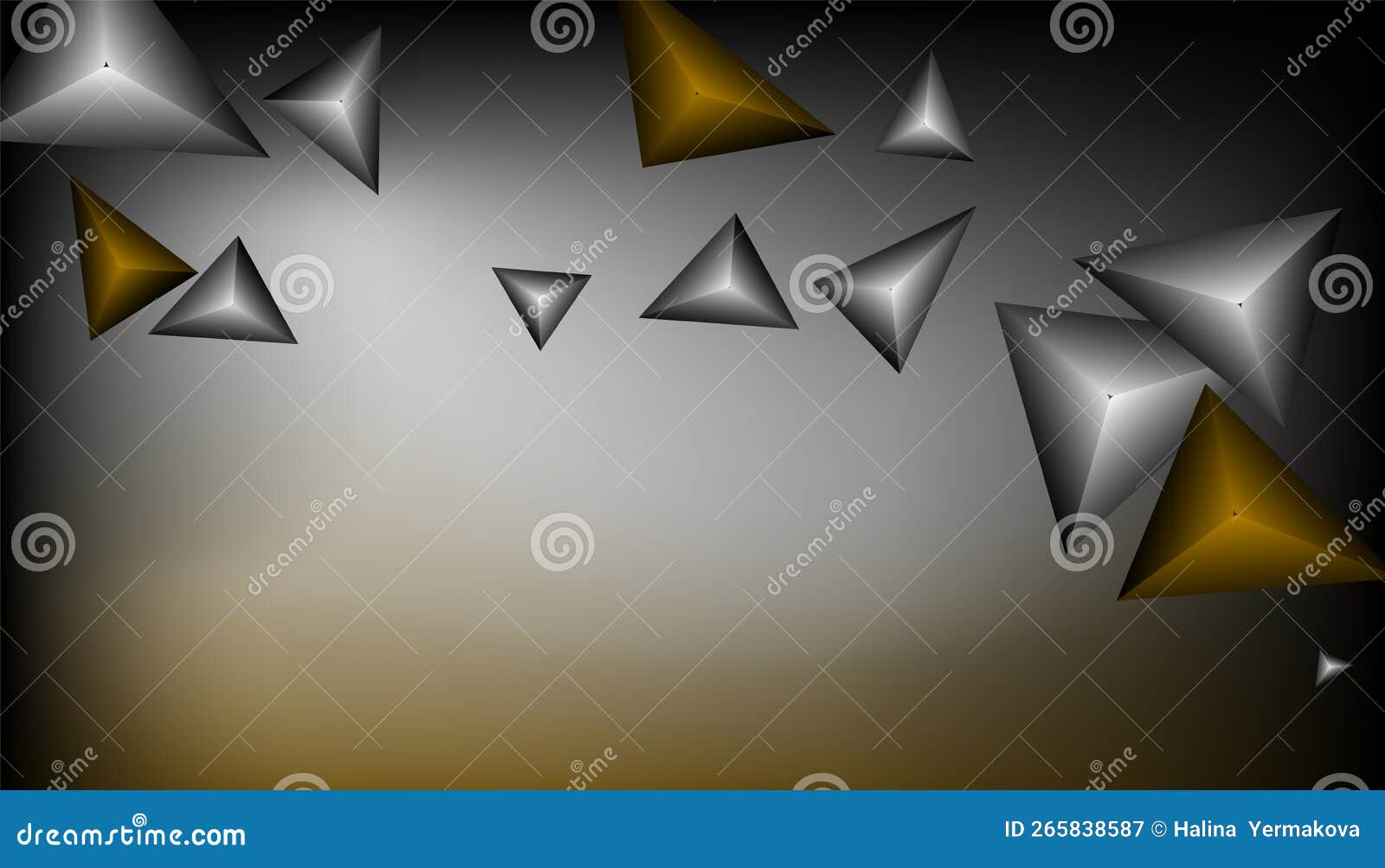 Triangles Background. Abstract Background from Triangular Pyramids. Geometric Background. 3d ...