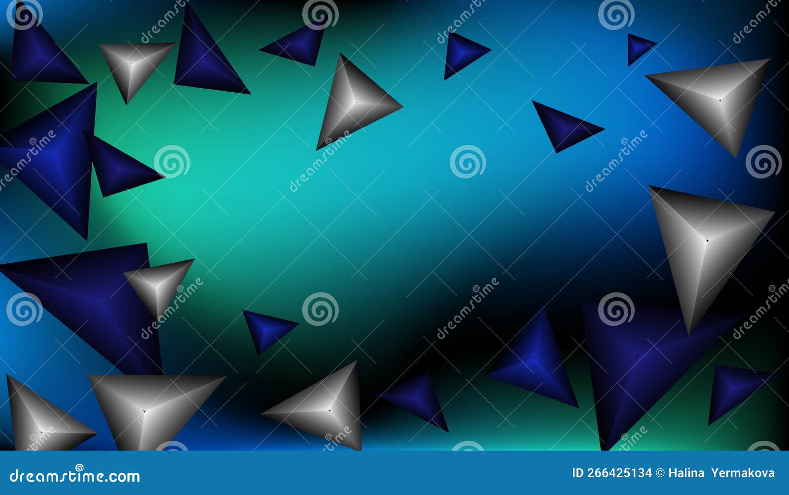 Triangles Background. Abstract Background from Triangular Pyramids. Geometric Background. 3d ...