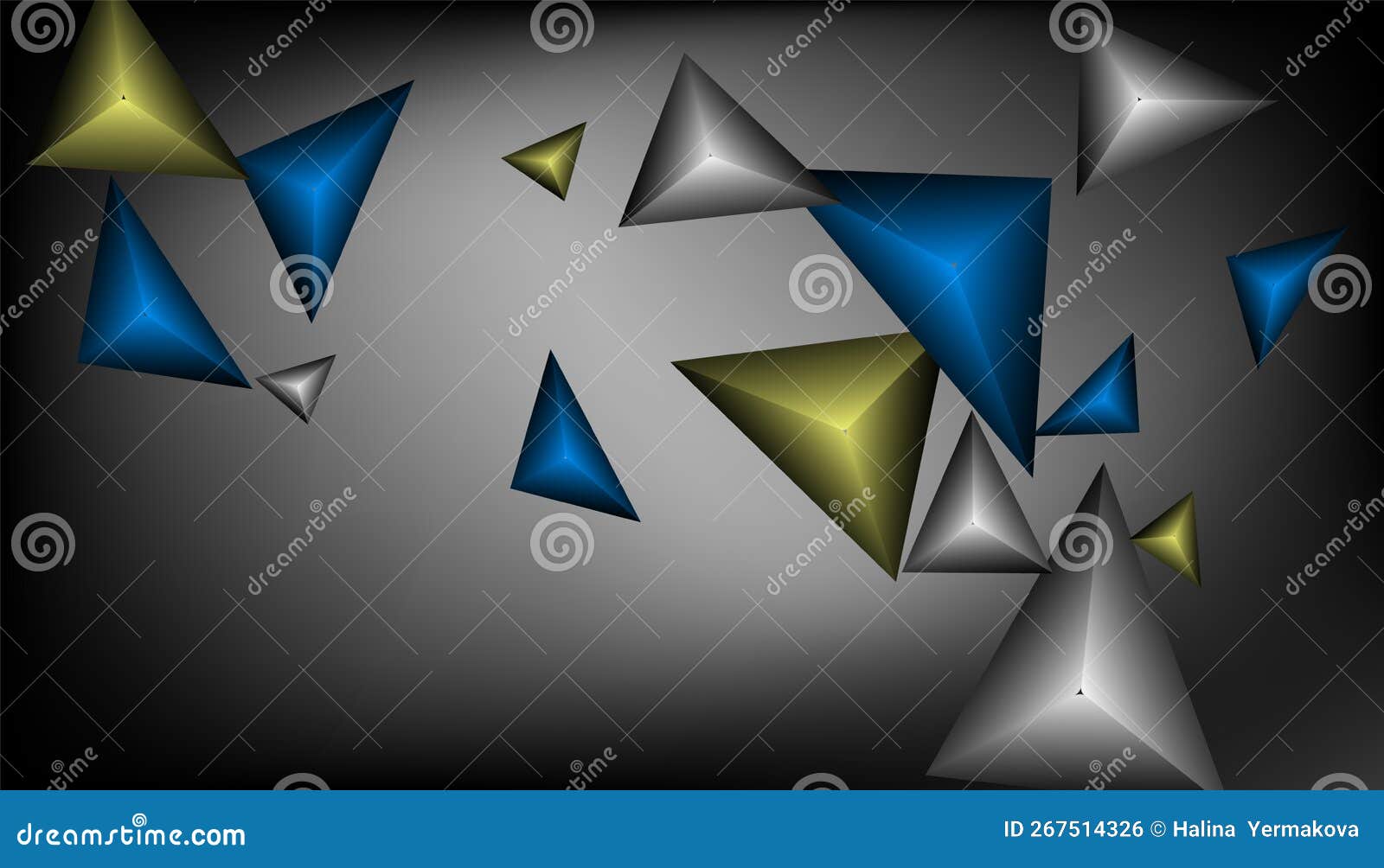 Triangles Background. Abstract Background from Triangular Pyramids ...
