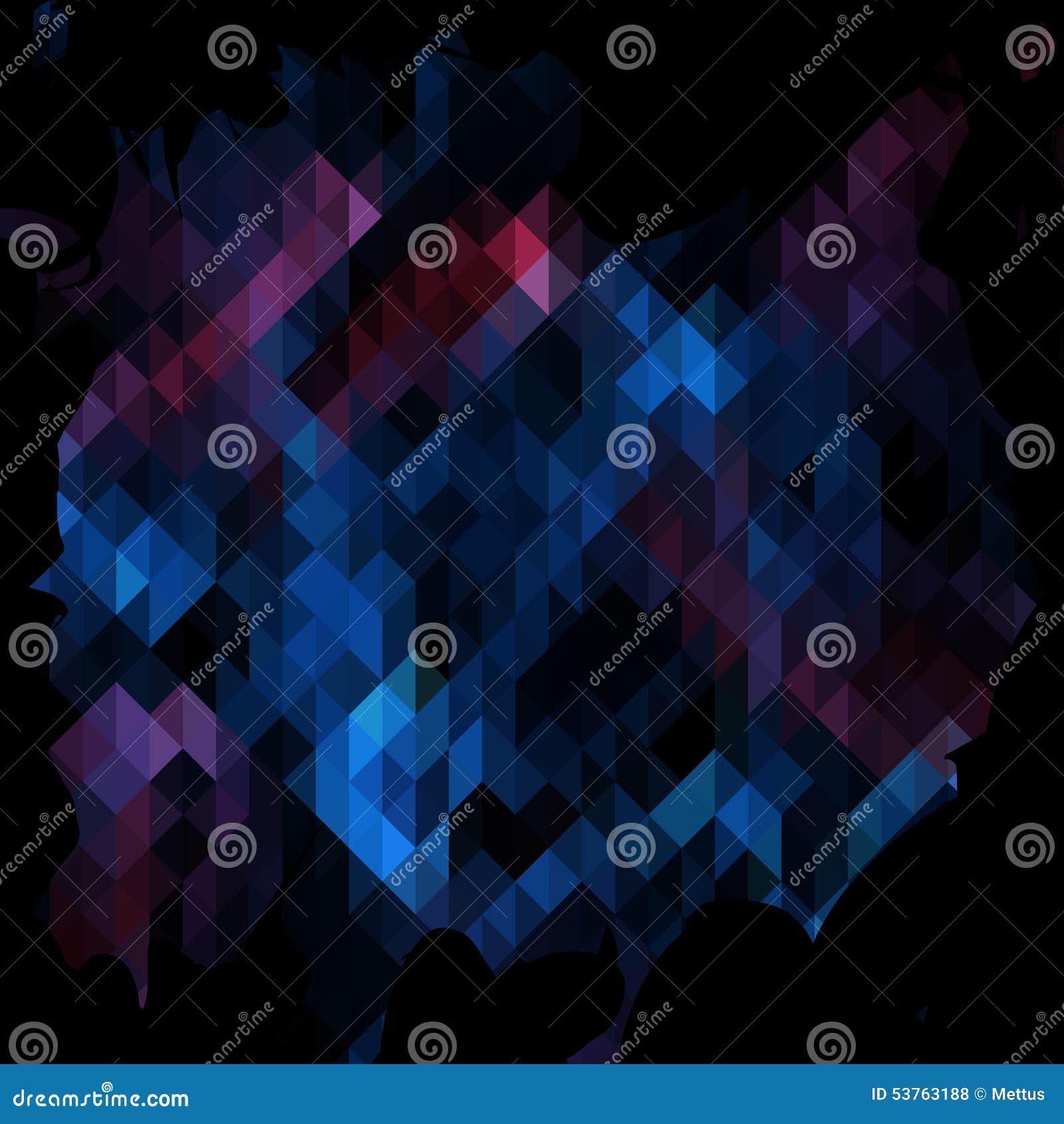 Triangles Background in Red and Blue Stock Vector - Illustration of ...