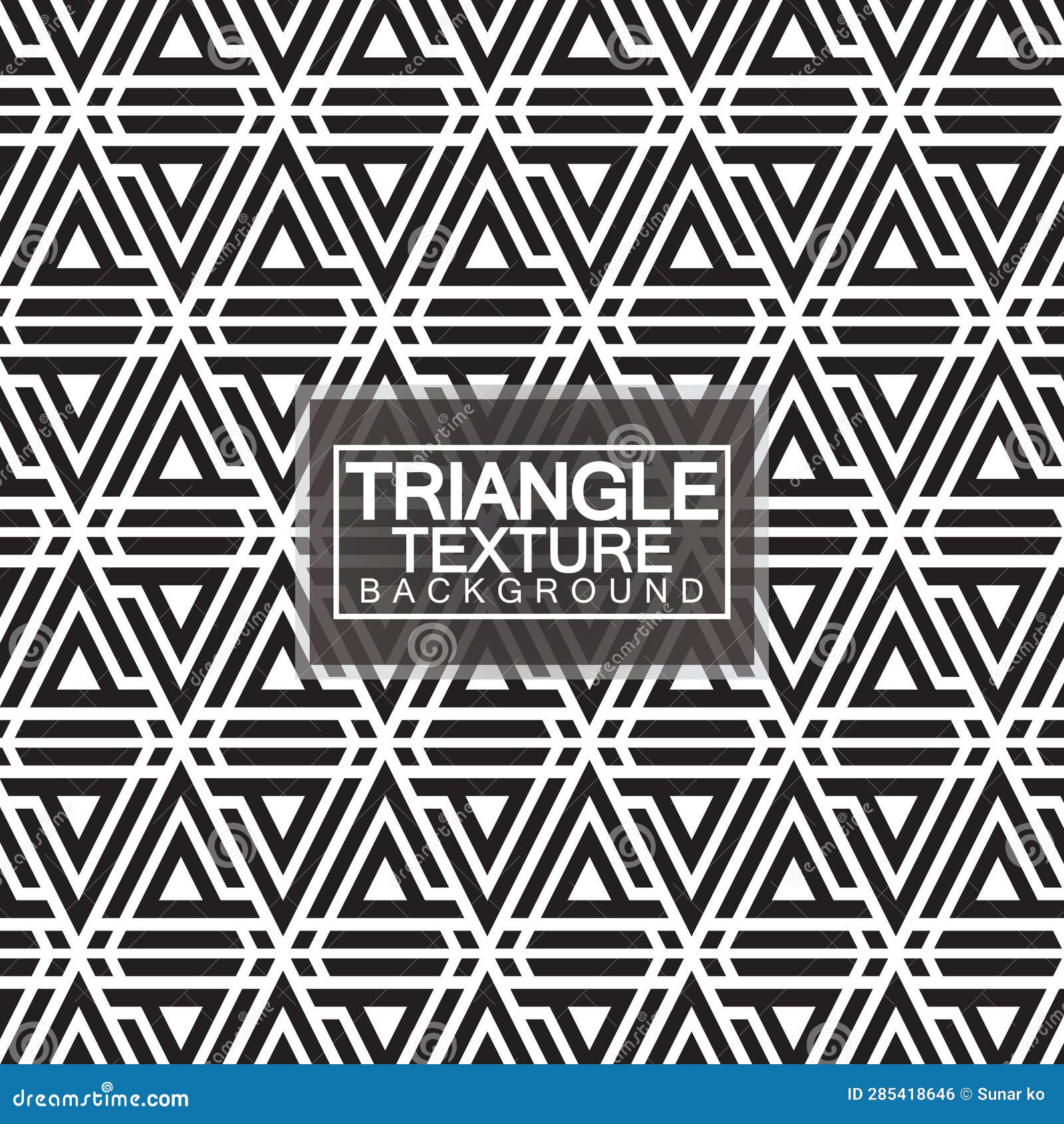 Triangles, Black and White Abstract Seamless Geometric Pattern, Modern ...