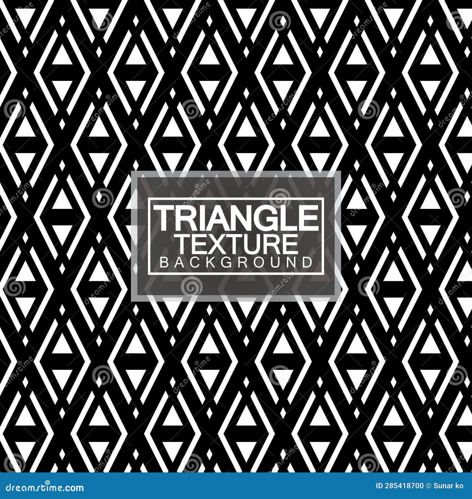 Triangles, Black and White Abstract Seamless Geometric Pattern, Modern ...