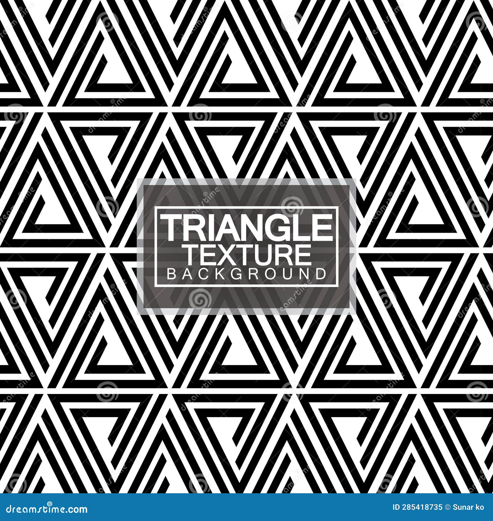 Triangles, Black and White Abstract Seamless Geometric Pattern, Modern ...