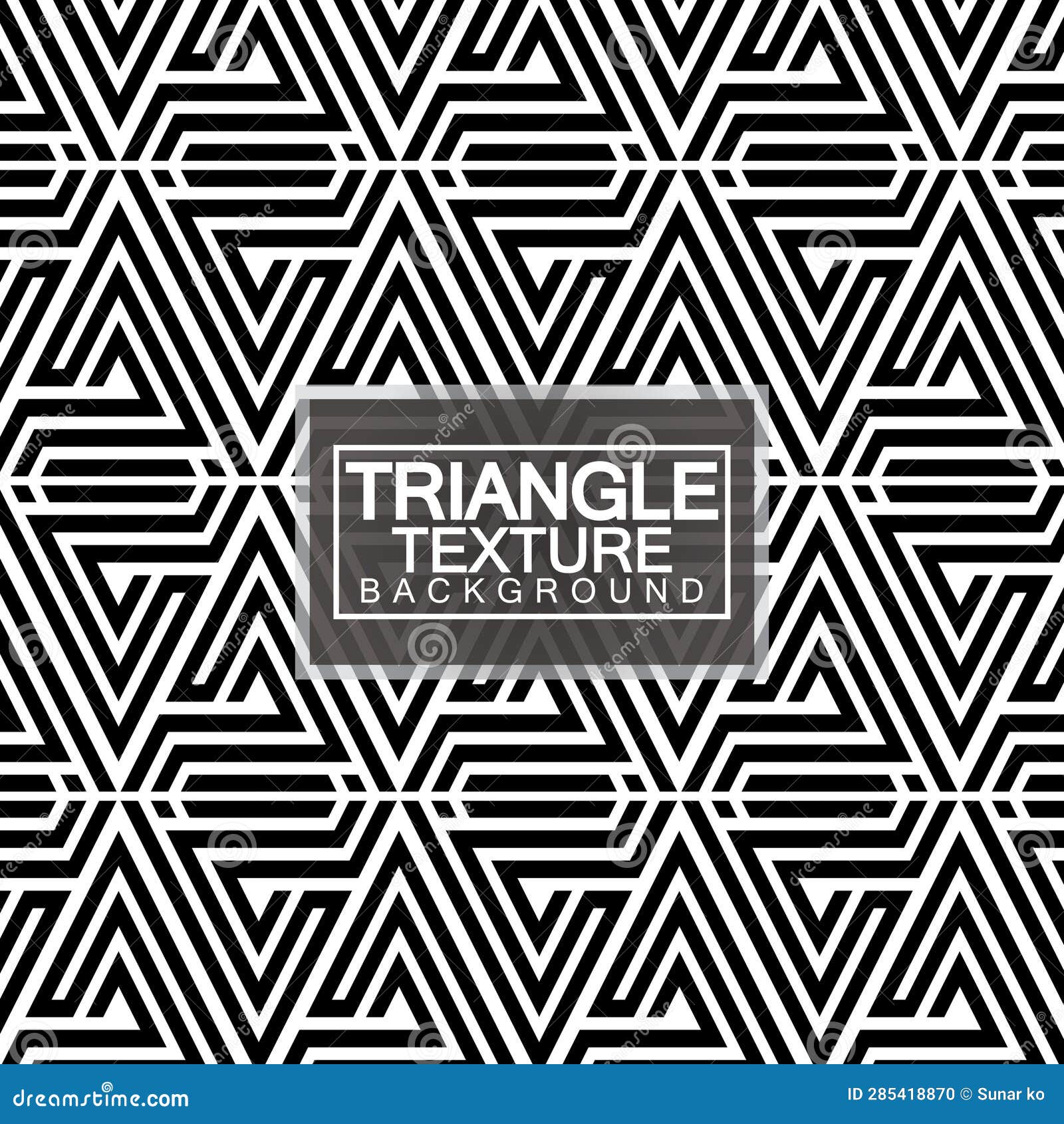 Triangles, Black and White Abstract Seamless Geometric Pattern, Modern ...