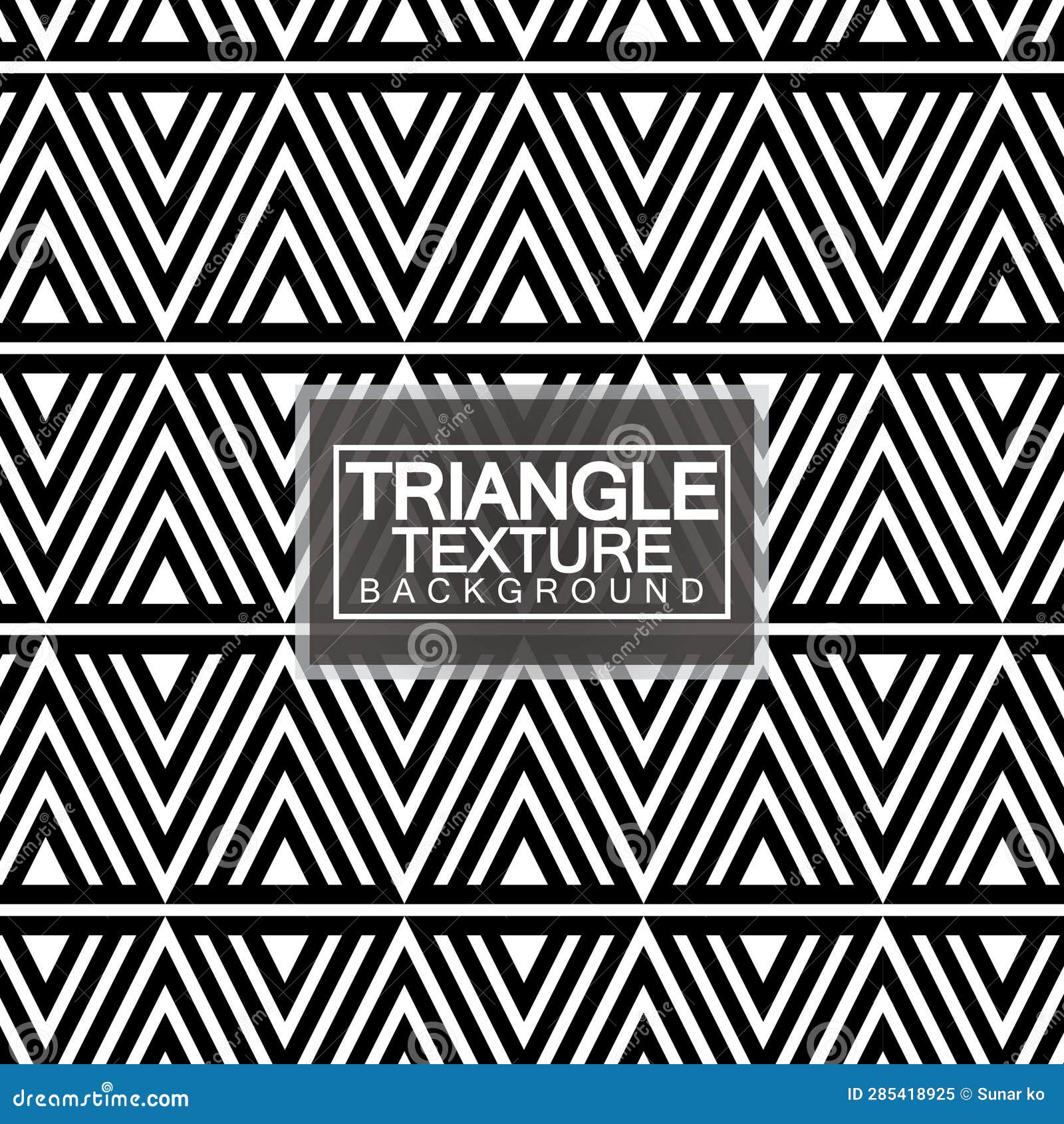 Triangles, Black and White Abstract Seamless Geometric Pattern, Modern ...