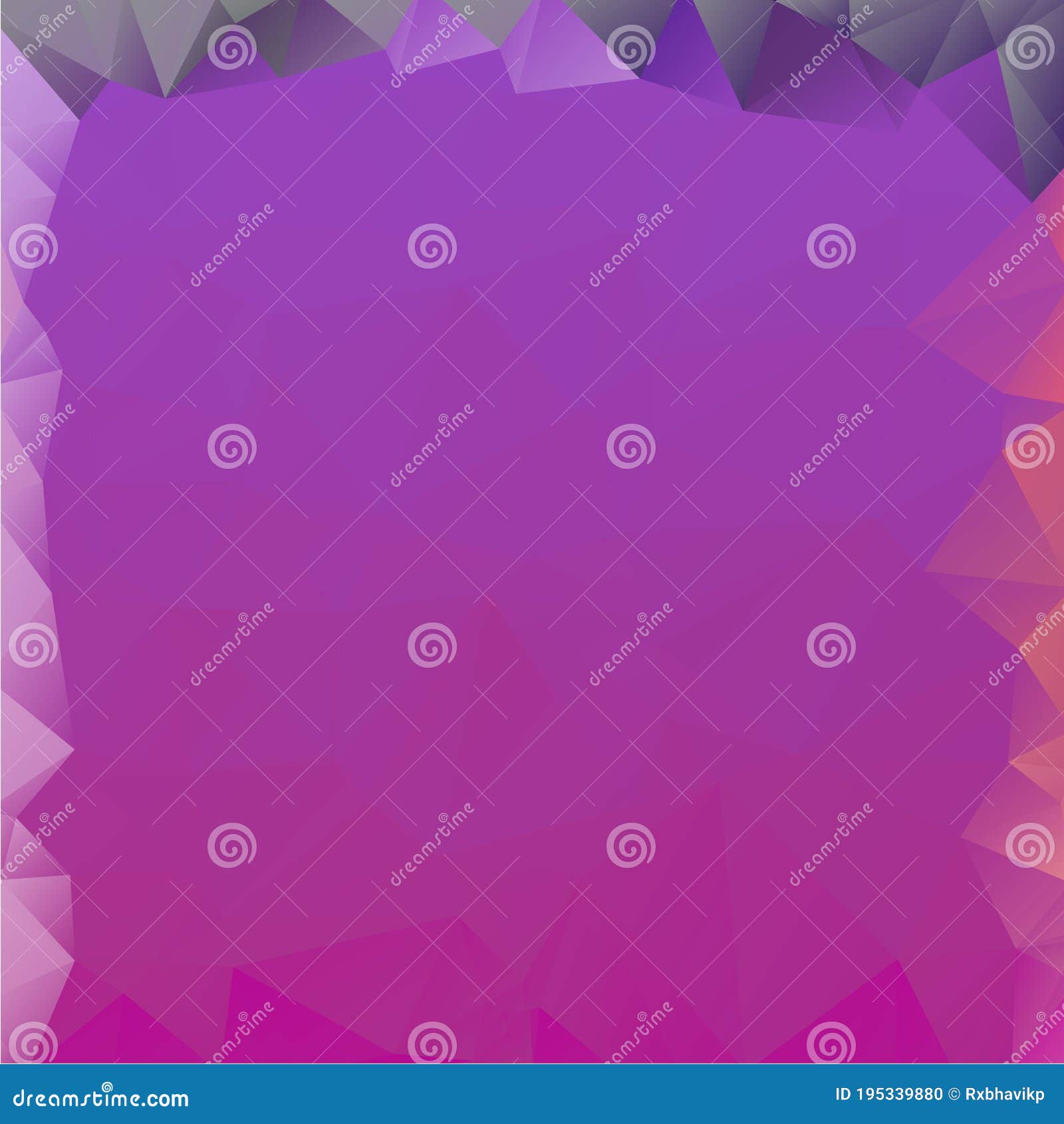 Triangles Border on Low Poly Geometric Gradient Polygonal Background ...