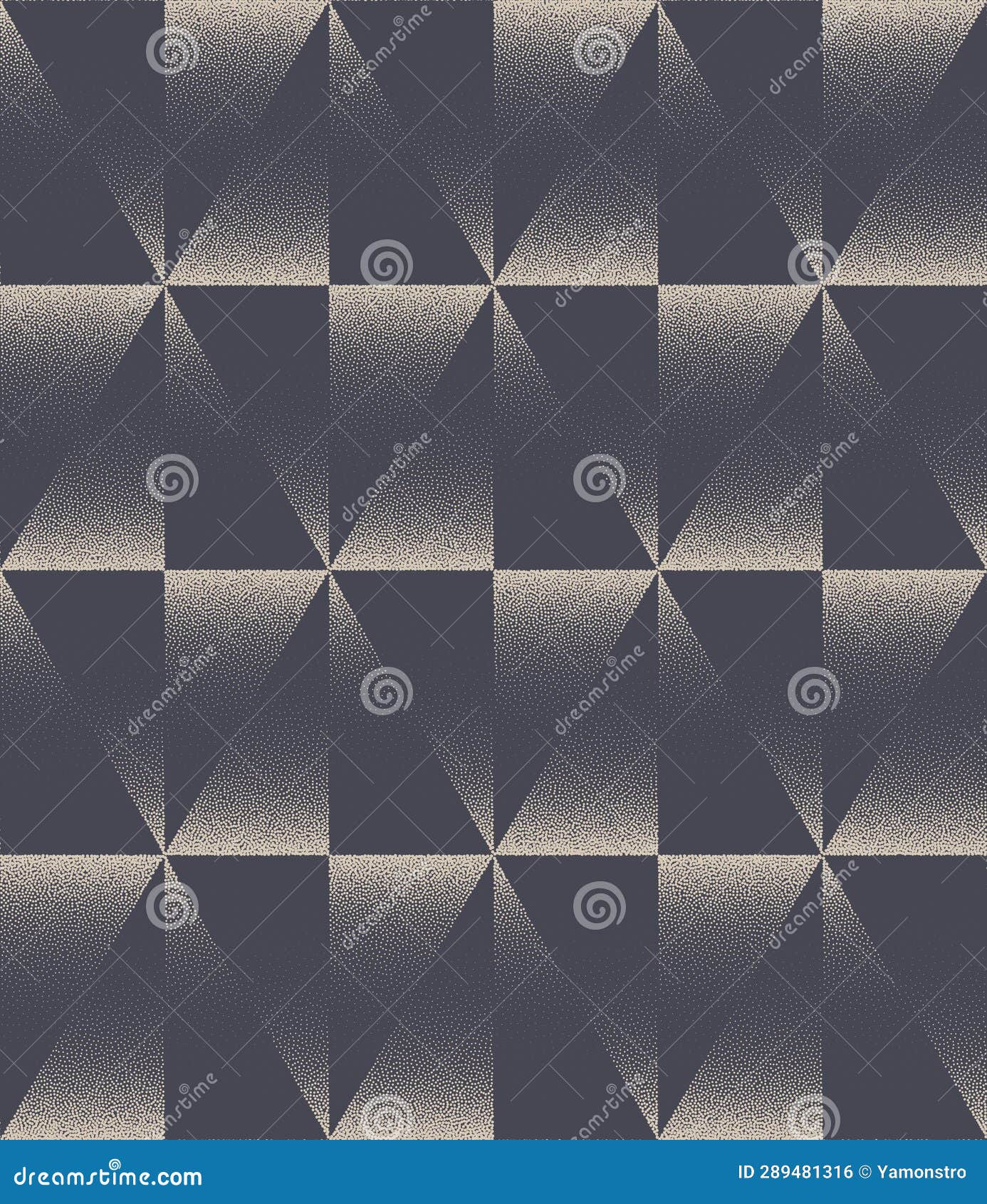 Triangles Checkered Motley Seamless Pattern Vector Dot Work Abstract ...