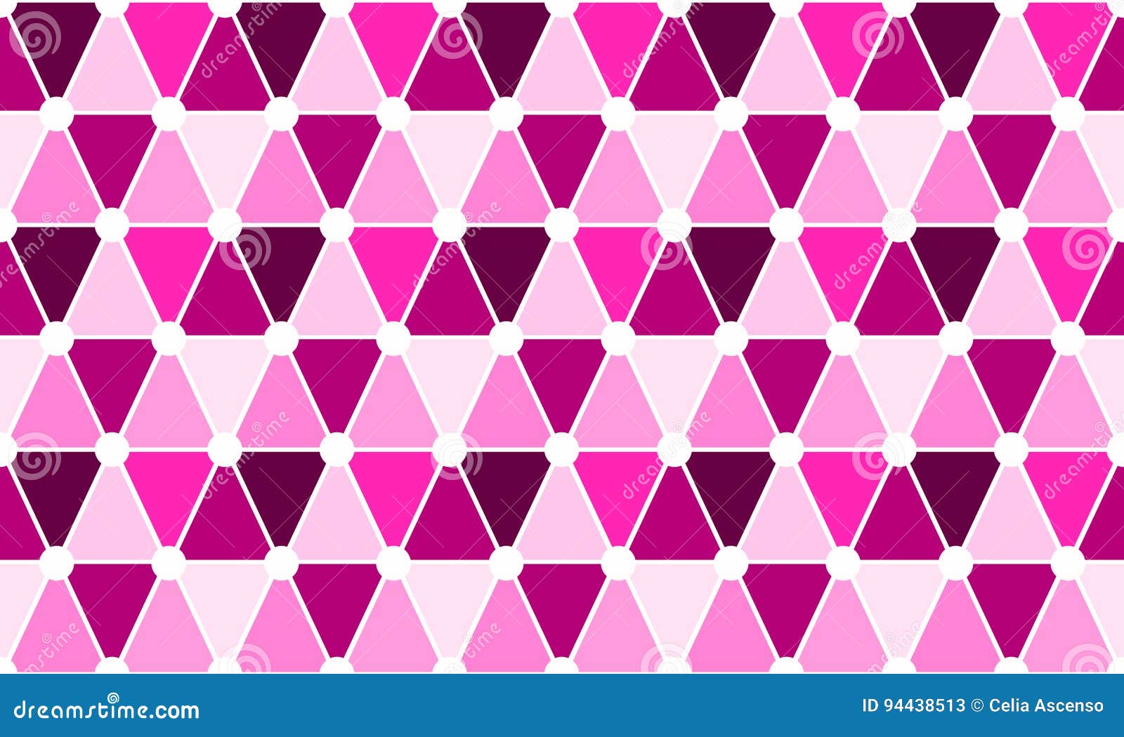 Triangles and Circles Seamless Pattern Stock Illustration ...