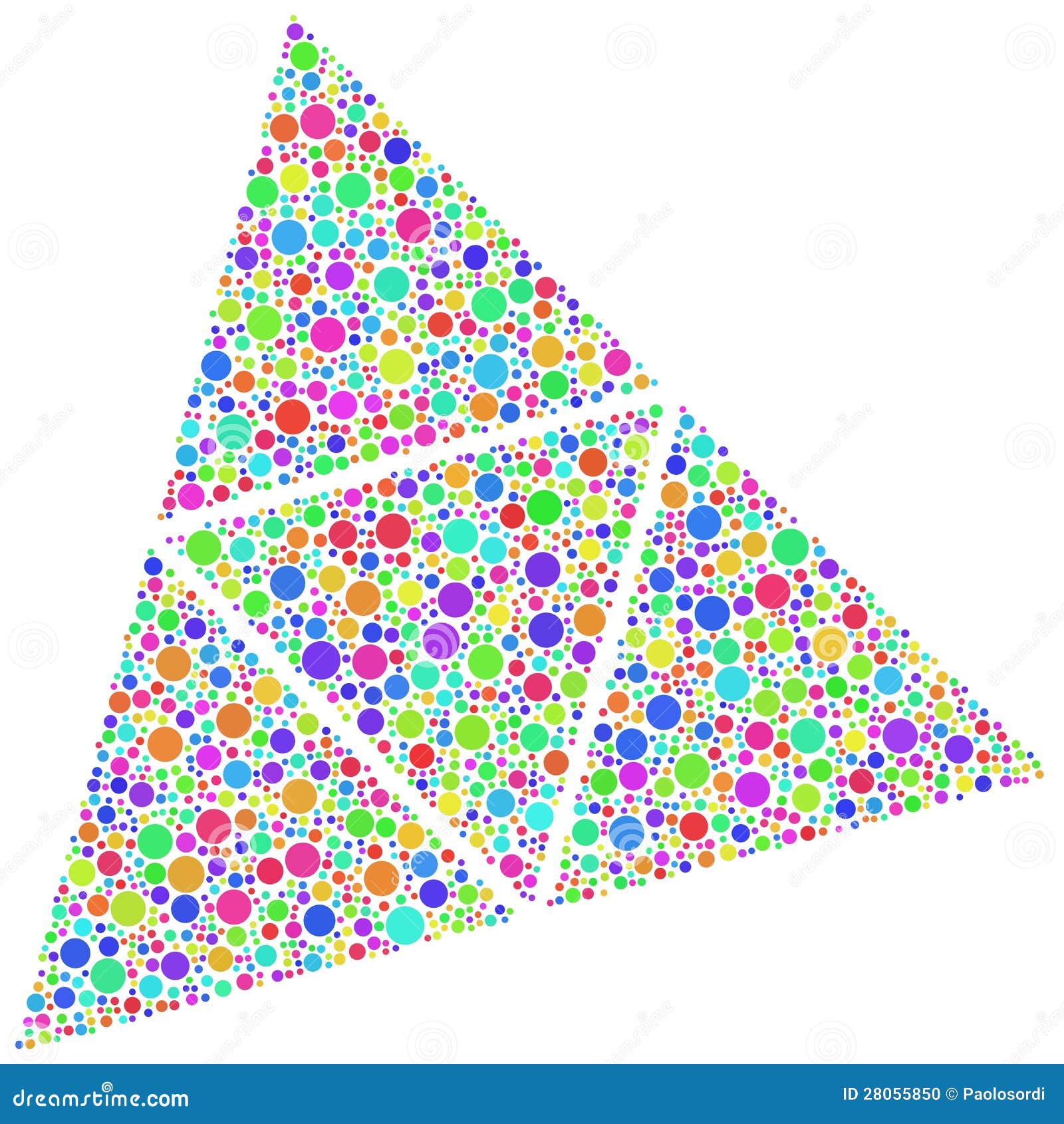 Triangles Containing Bubbles Stock Vector - Illustration of lines ...