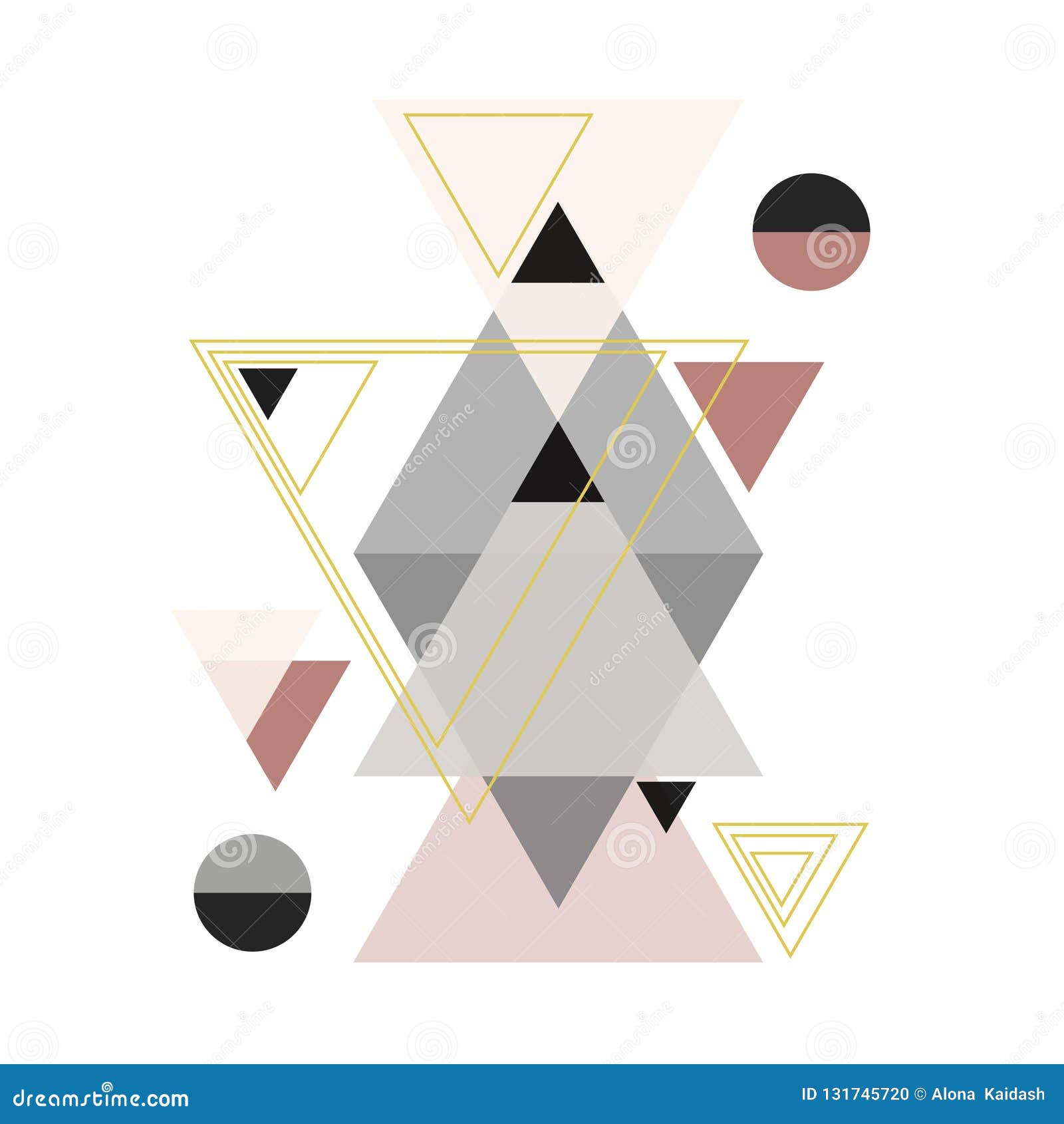 Triangles, Diamonds Illustration, Geometric Shapes Stock Vector ...