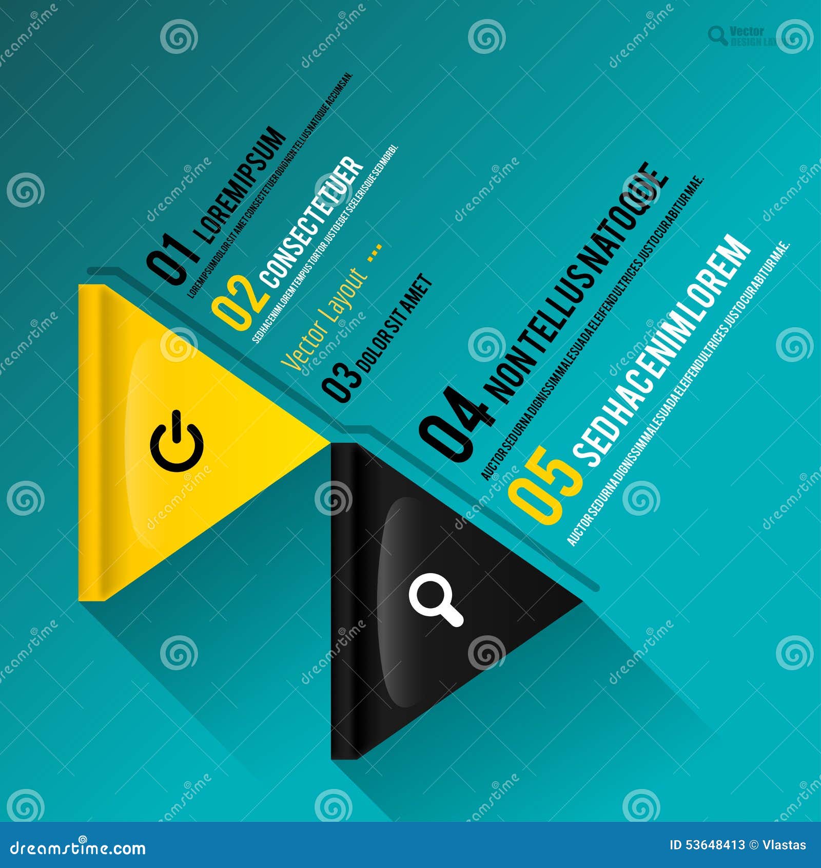 Triangles stock vector. Illustration of design, element - 53648413