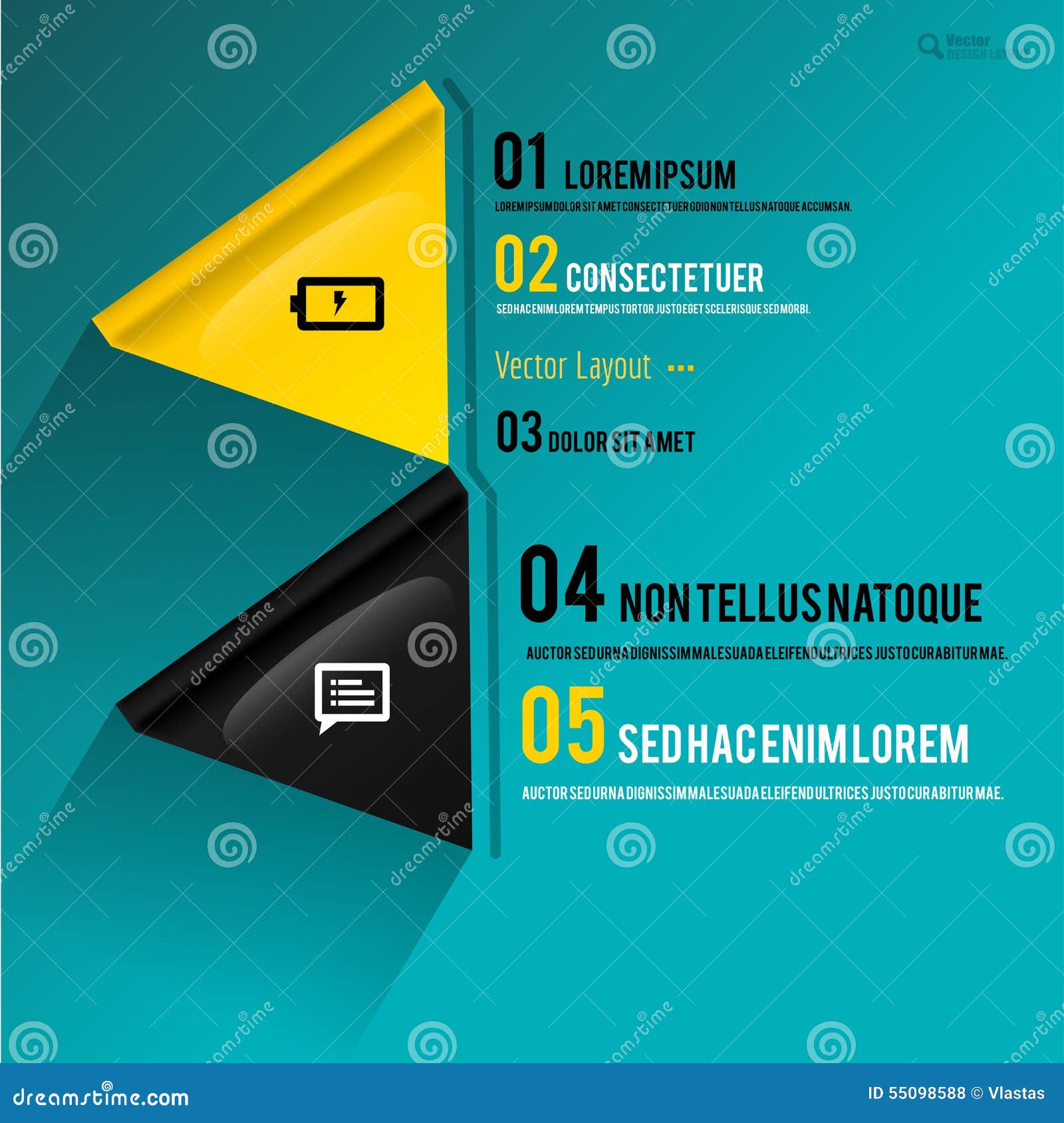 Triangles stock vector. Illustration of shape, background - 55098588