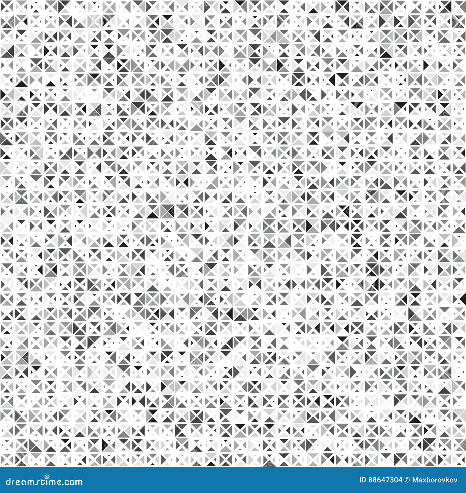 Triangles grey pattern. stock vector. Illustration of digital - 88647304