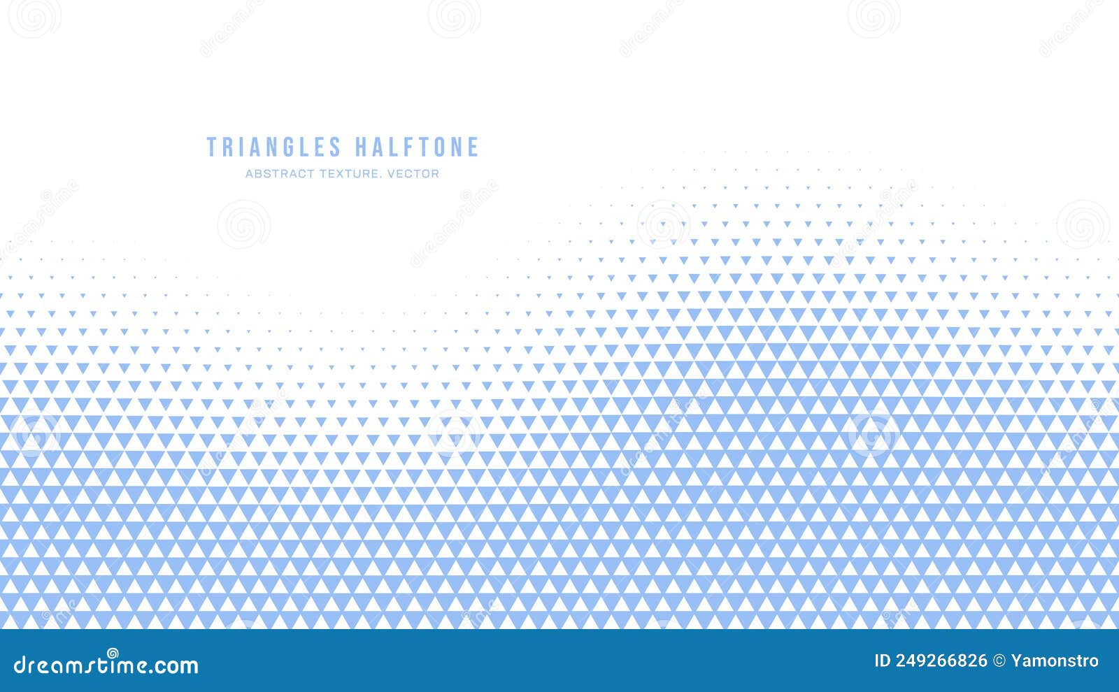 Triangle Halftone Geometric Pattern Vector Harmony Rhythm Border Blue ...