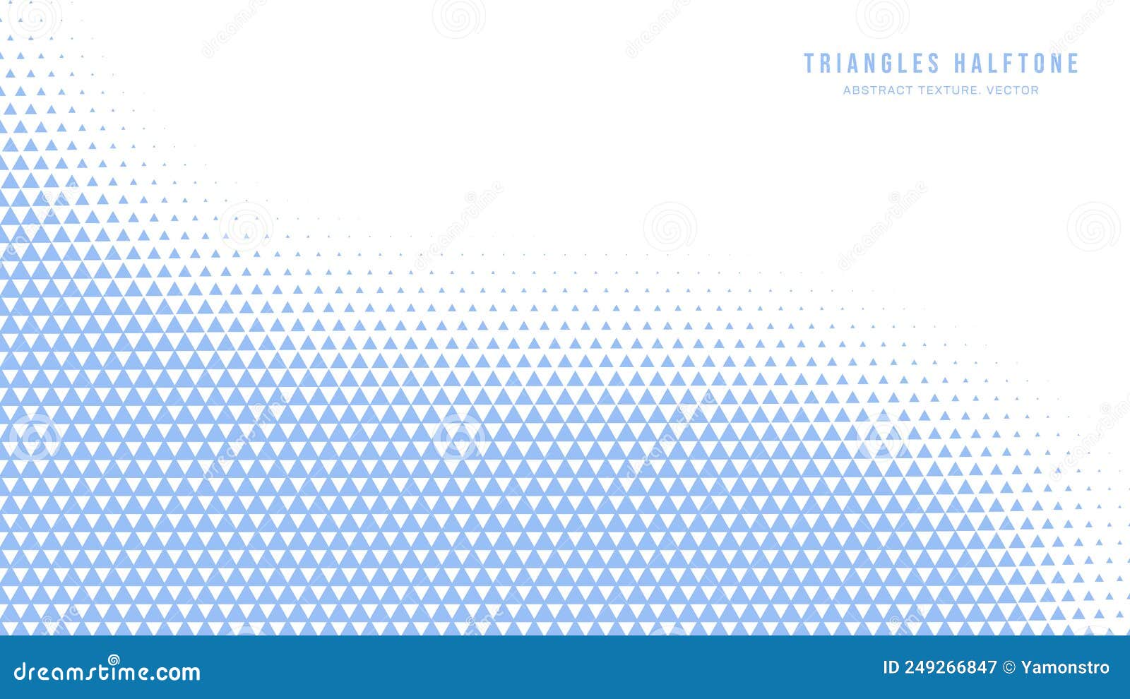 Triangle Halftone Geometric Pattern Vector Smooth Curved Border Blue ...