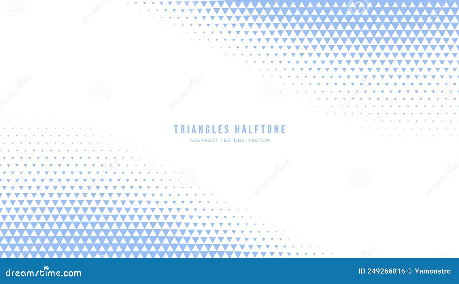Triangle Halftone Geometric Pattern Vector Curved Border Pale Blue ...