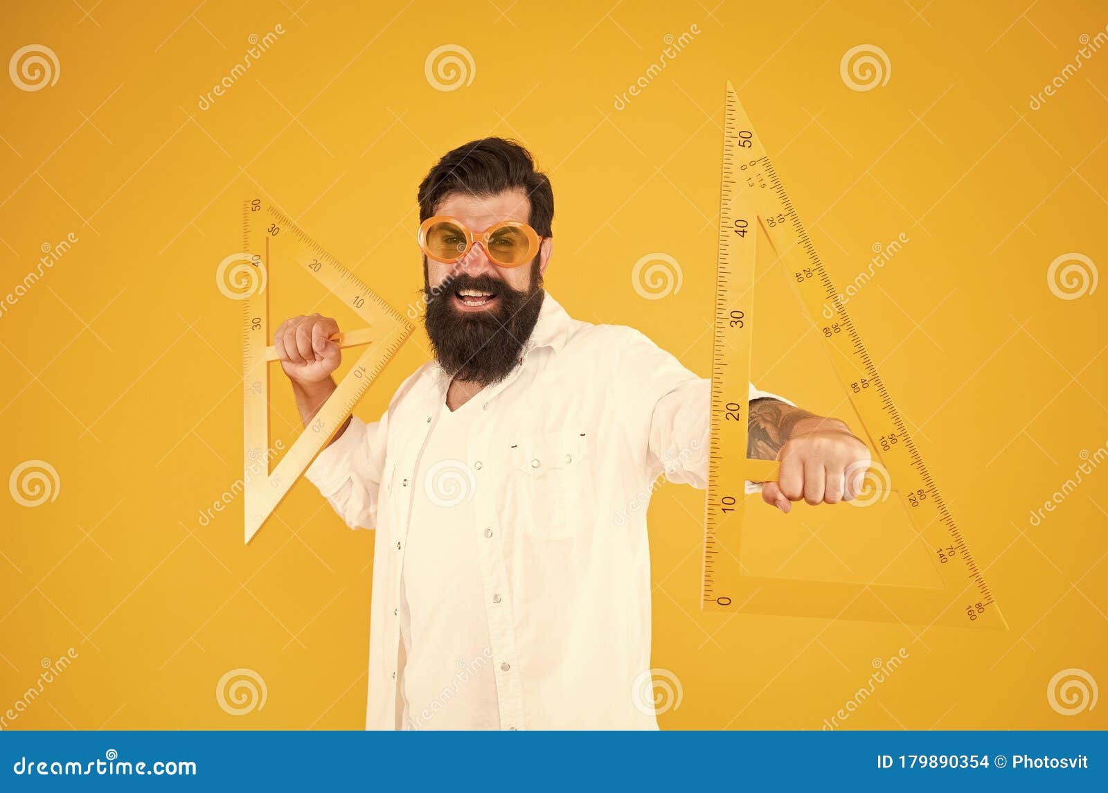 Triangles only Have Three Sides. School Teacher or University Student ...