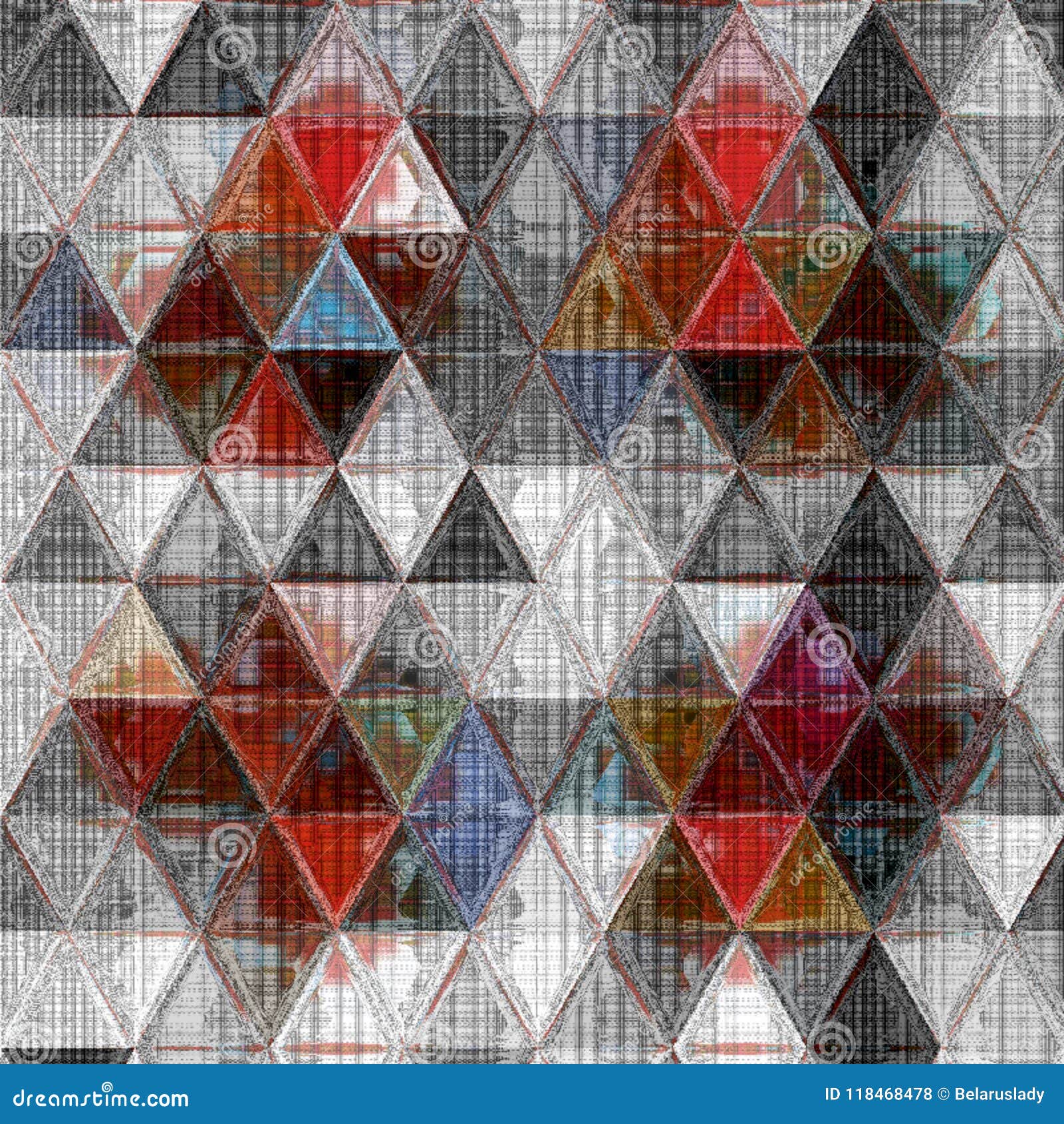 Triangles Knitted Continuous Background Stock Illustration ...