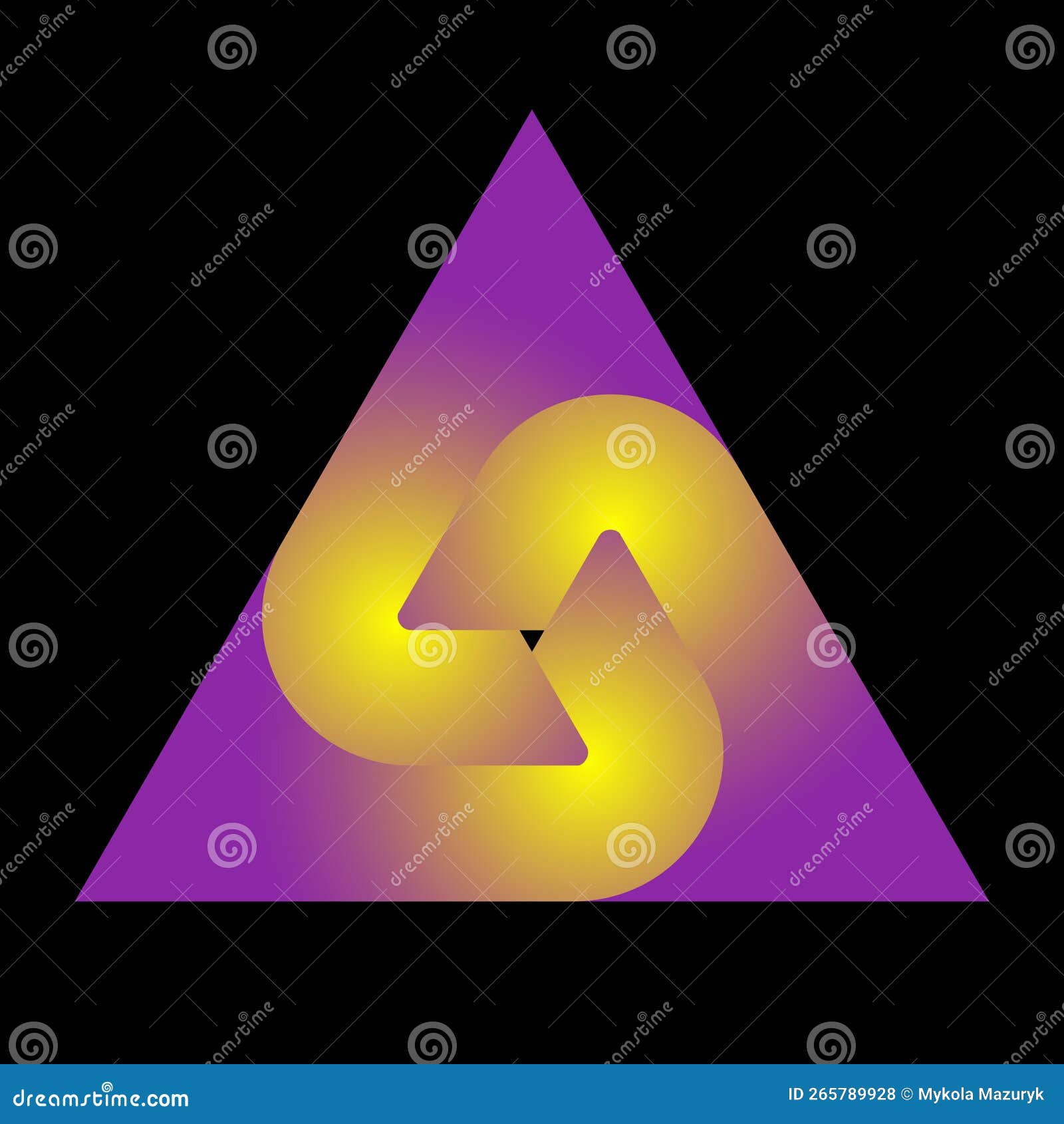 Triangles Like Mobius Loop, Impossible Penrose Element. Abstract ...