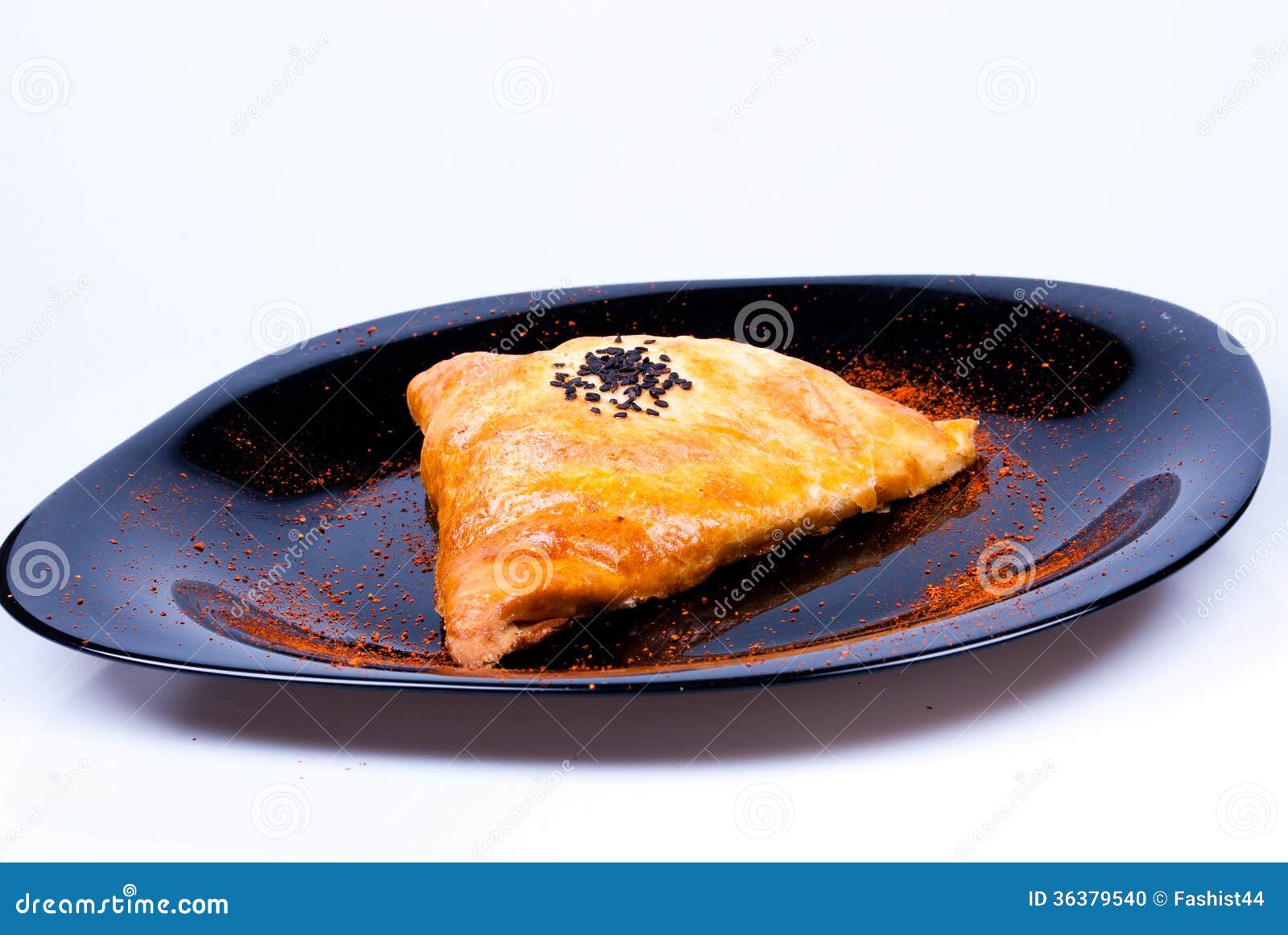 Triangles with meat stock photo. Image of deli, fish - 36379540