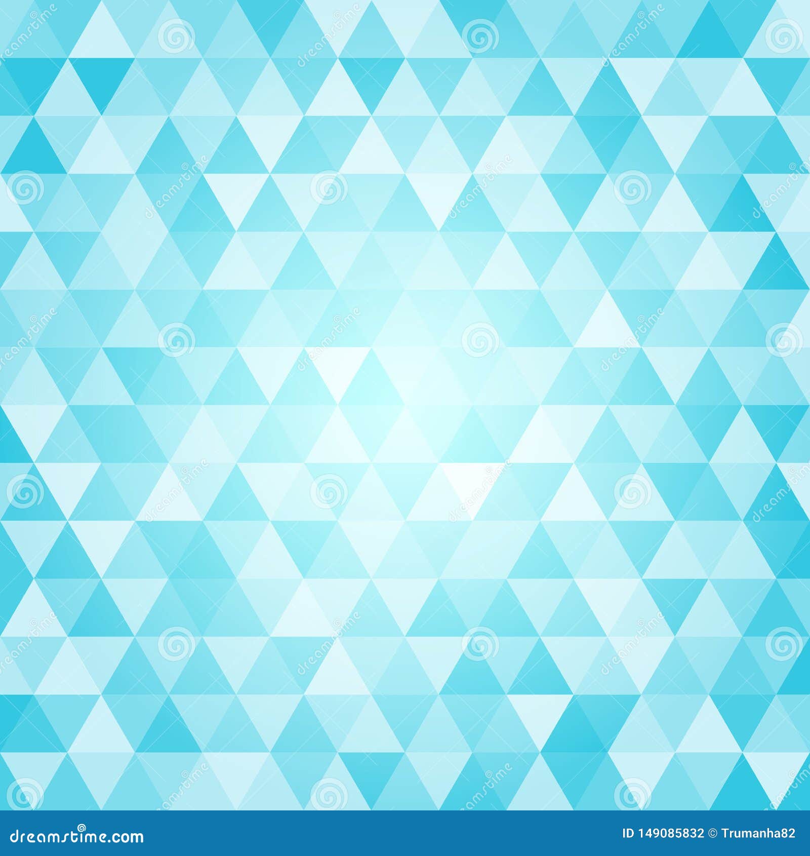 Vector Geometric Blue Triangles Pattern Background with Mosaic Effect ...